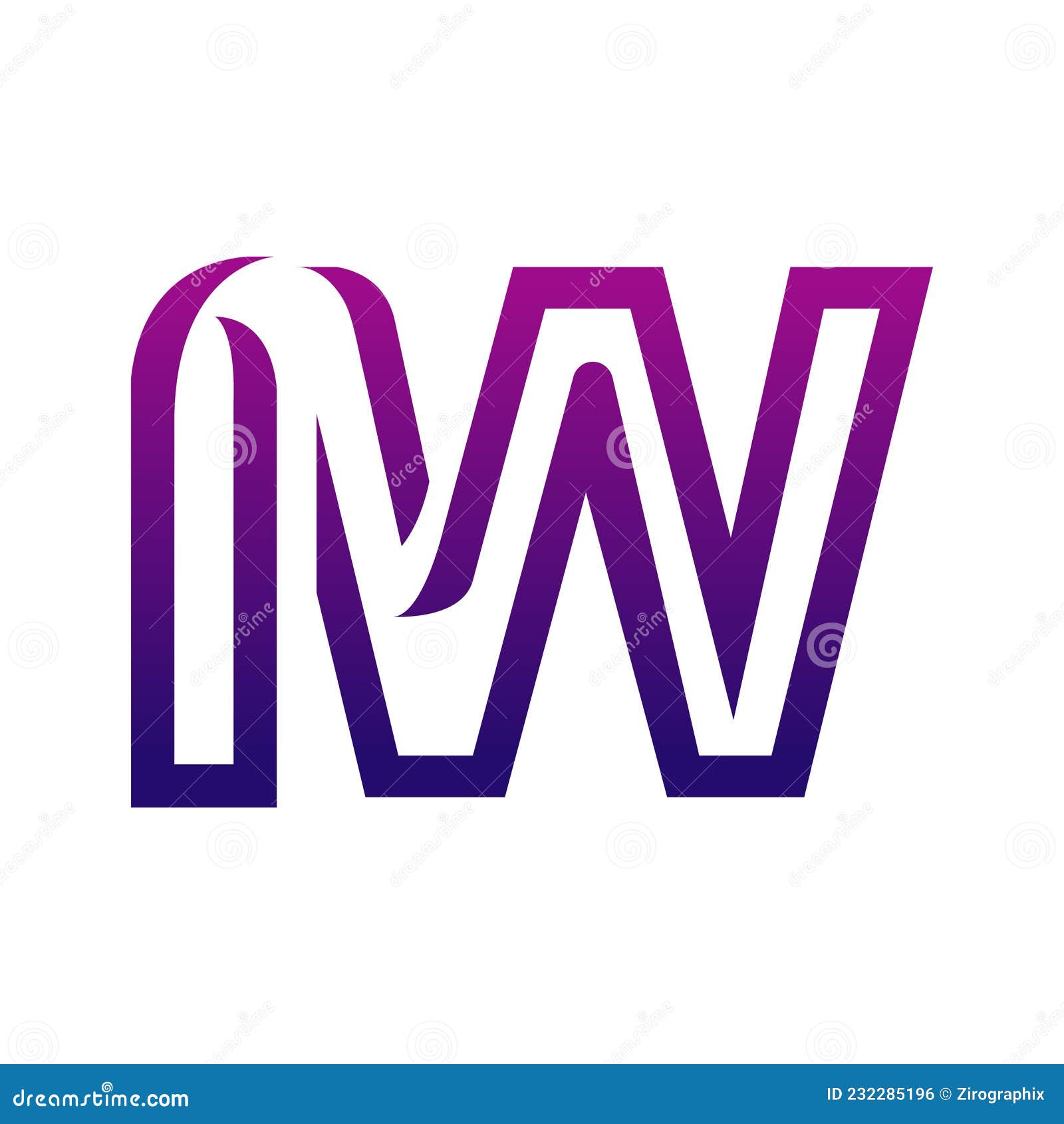 Creative IW Logo Icon Design Stock Vector - Illustration of edge, logos ...