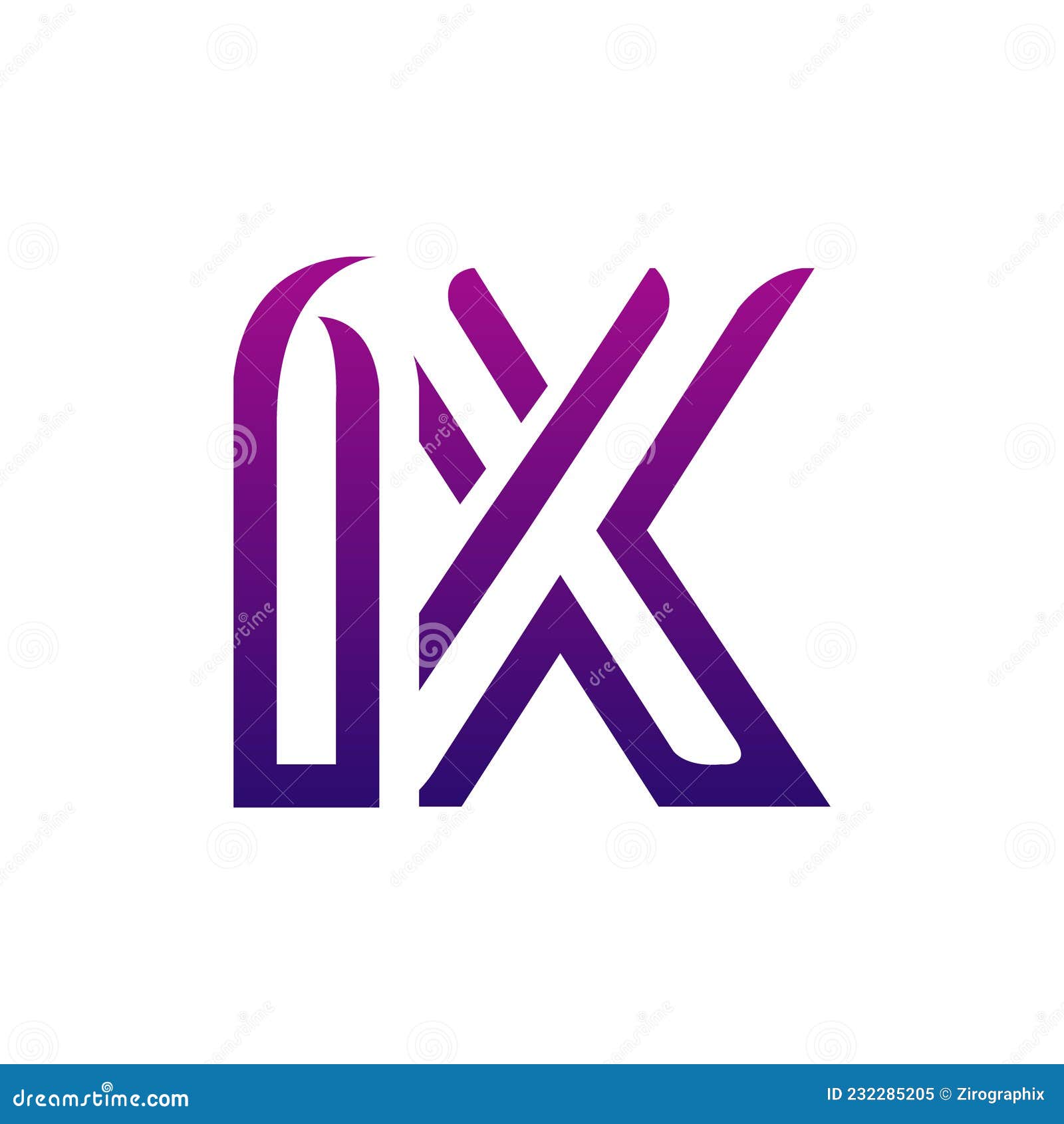 Creative IX Logo Icon Design Stock Vector - Illustration of edge ...