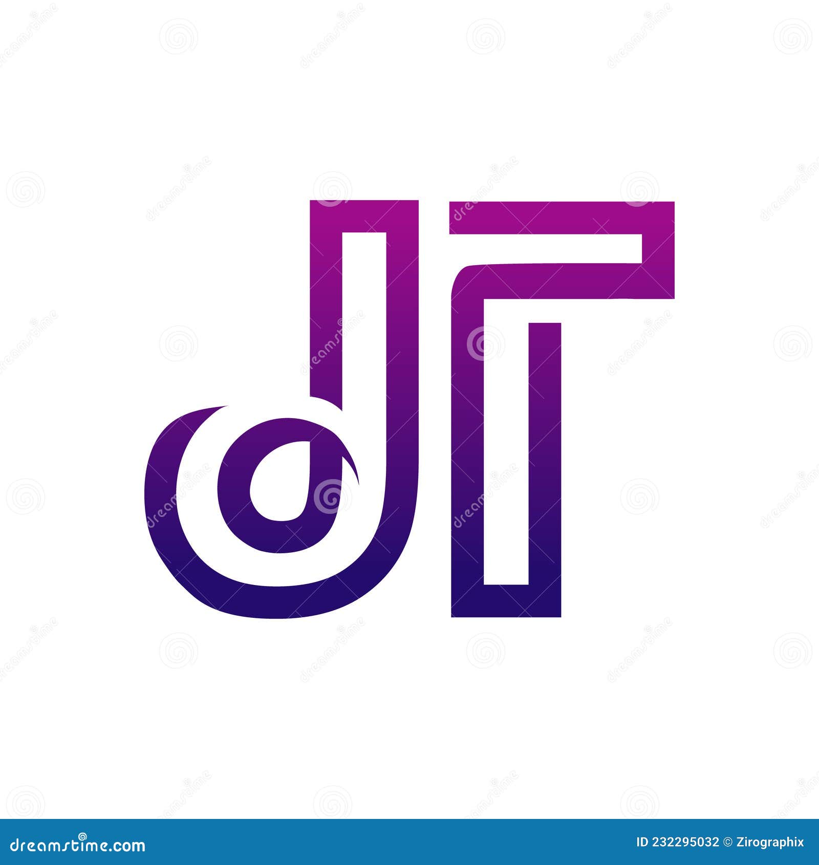Creative JT Logo Icon Design Stock Vector - Illustration of graphic ...