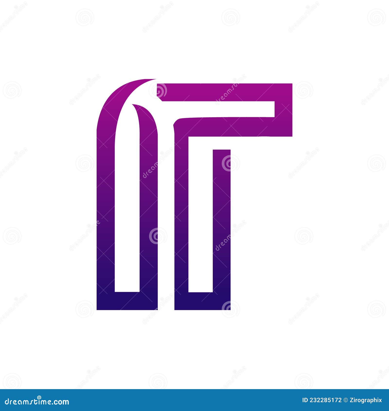 Creative it Logo Icon Design Stock Vector - Illustration of text ...