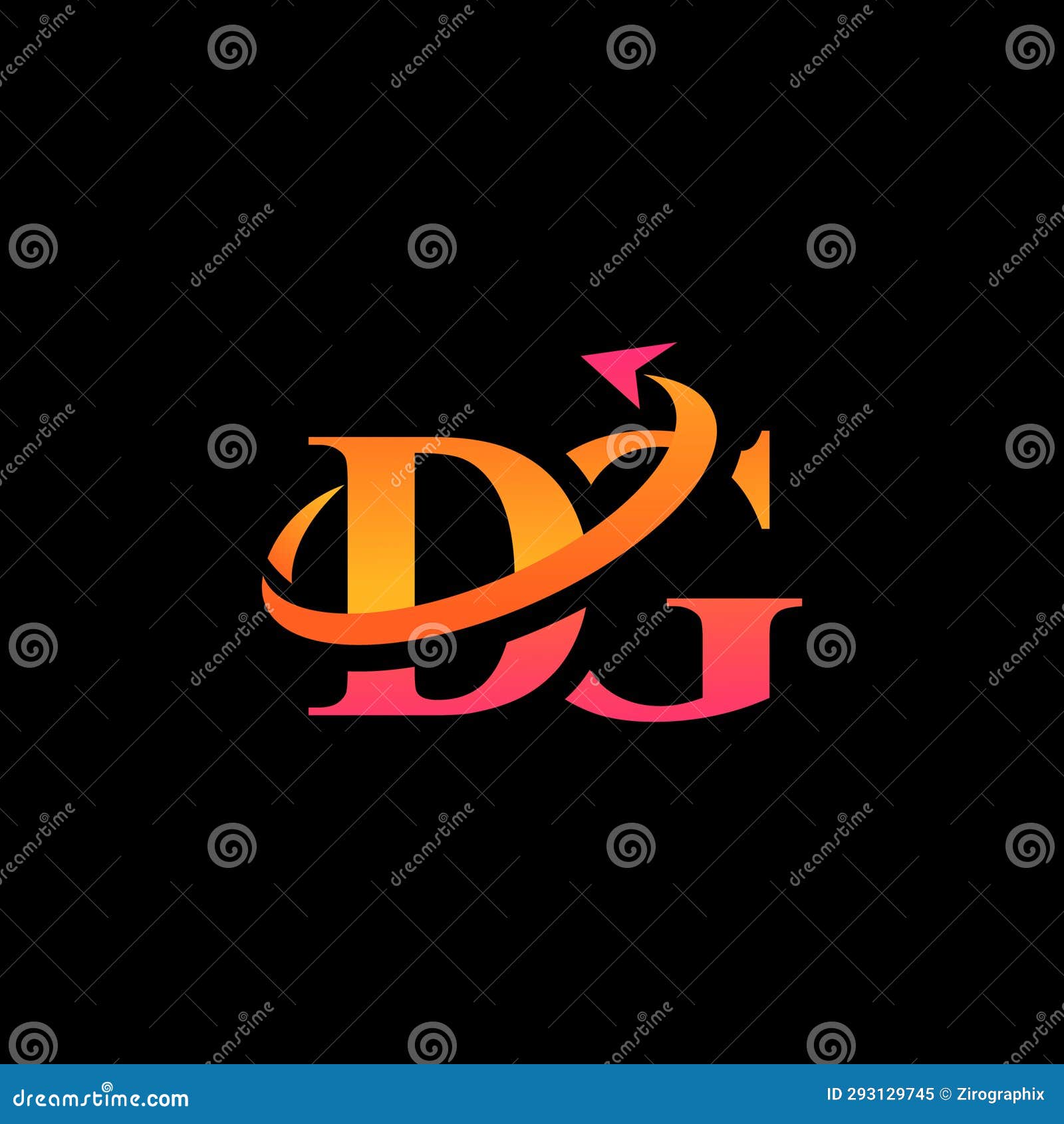 DG Aerospace Creative Logo Design Stock Illustration - Illustration of ...