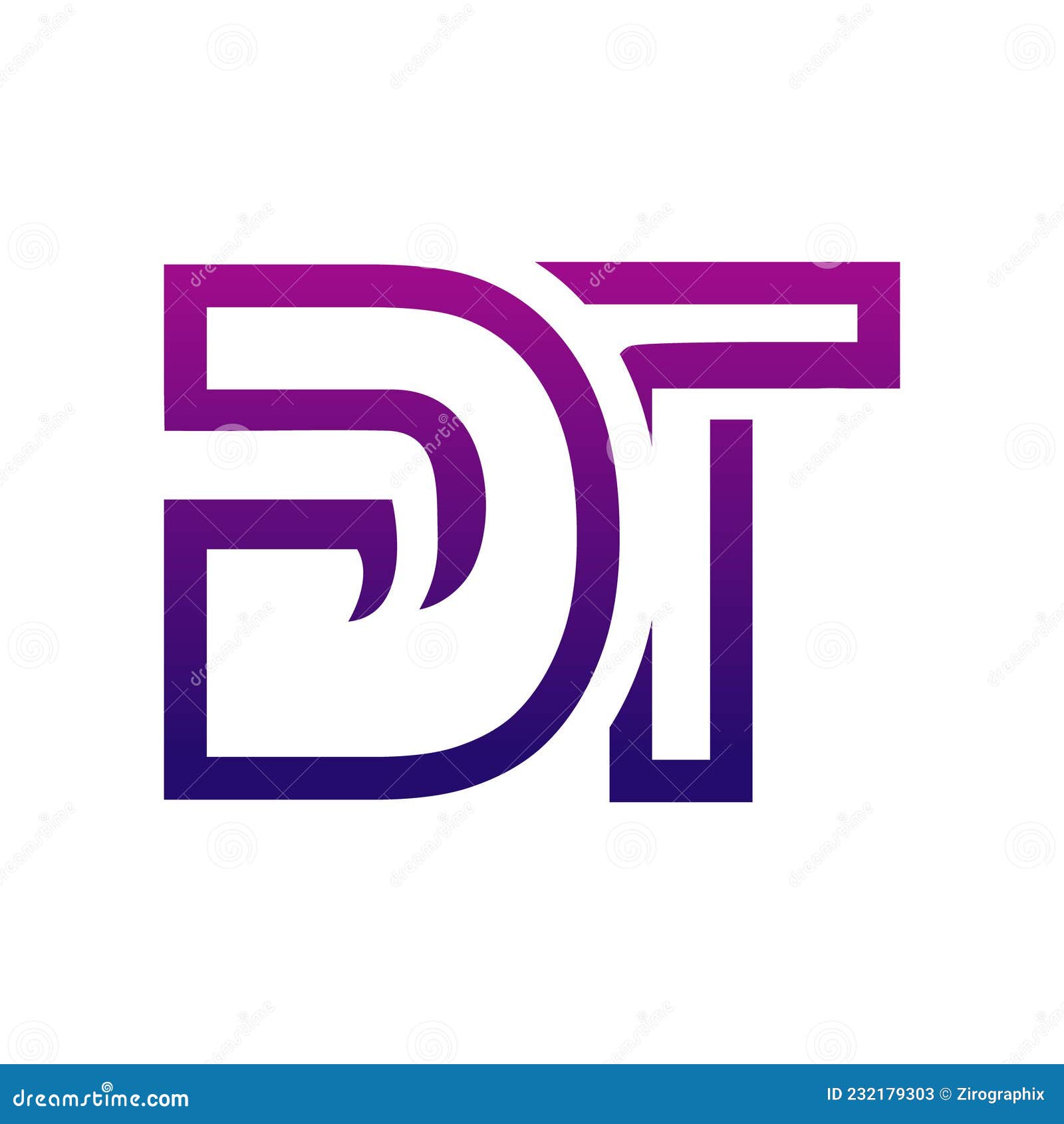 Creative DT Logo Icon Design Stock Vector - Illustration of alphabet ...