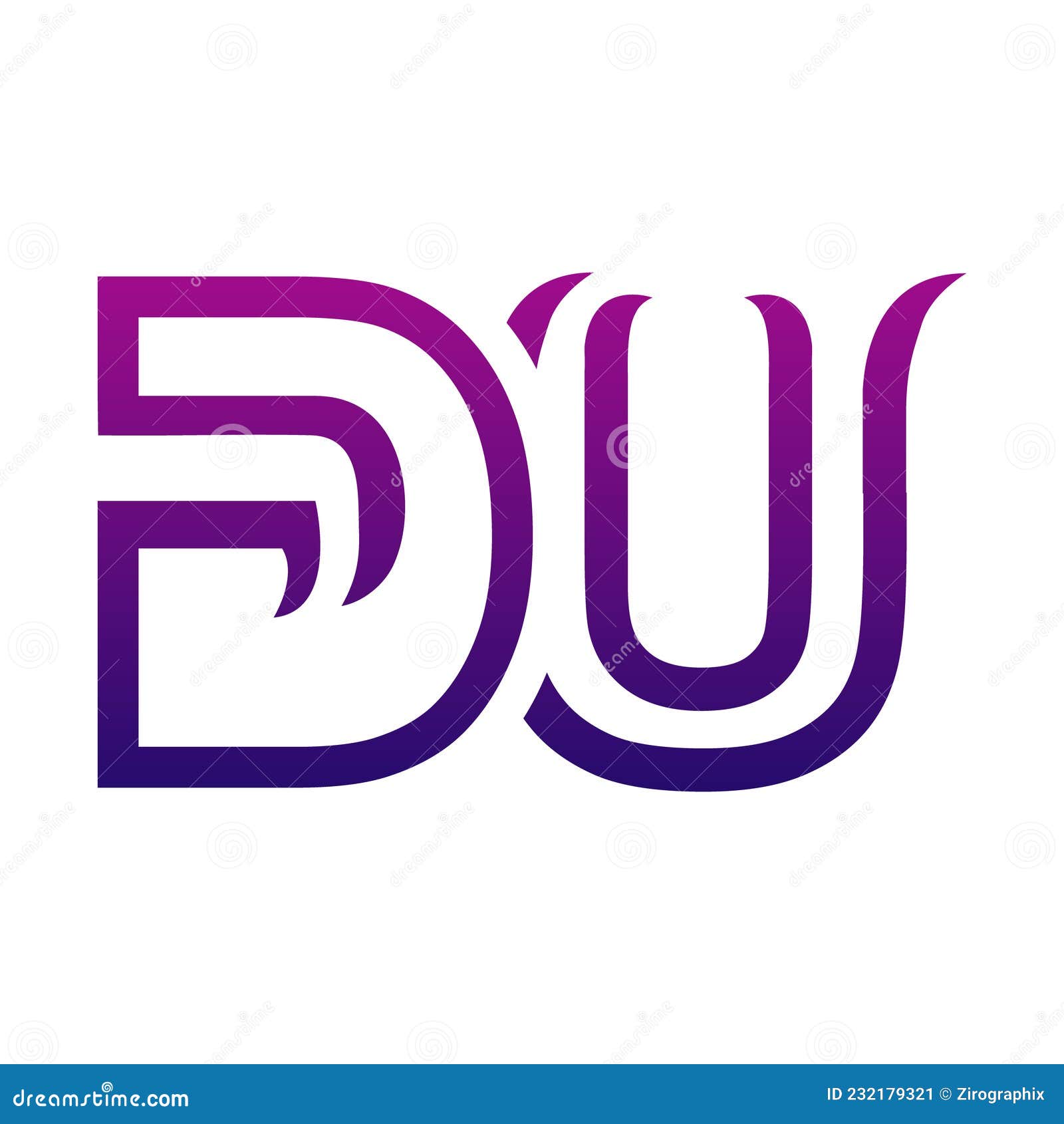 Creative DU Logo Icon Design Stock Vector - Illustration of symbol ...