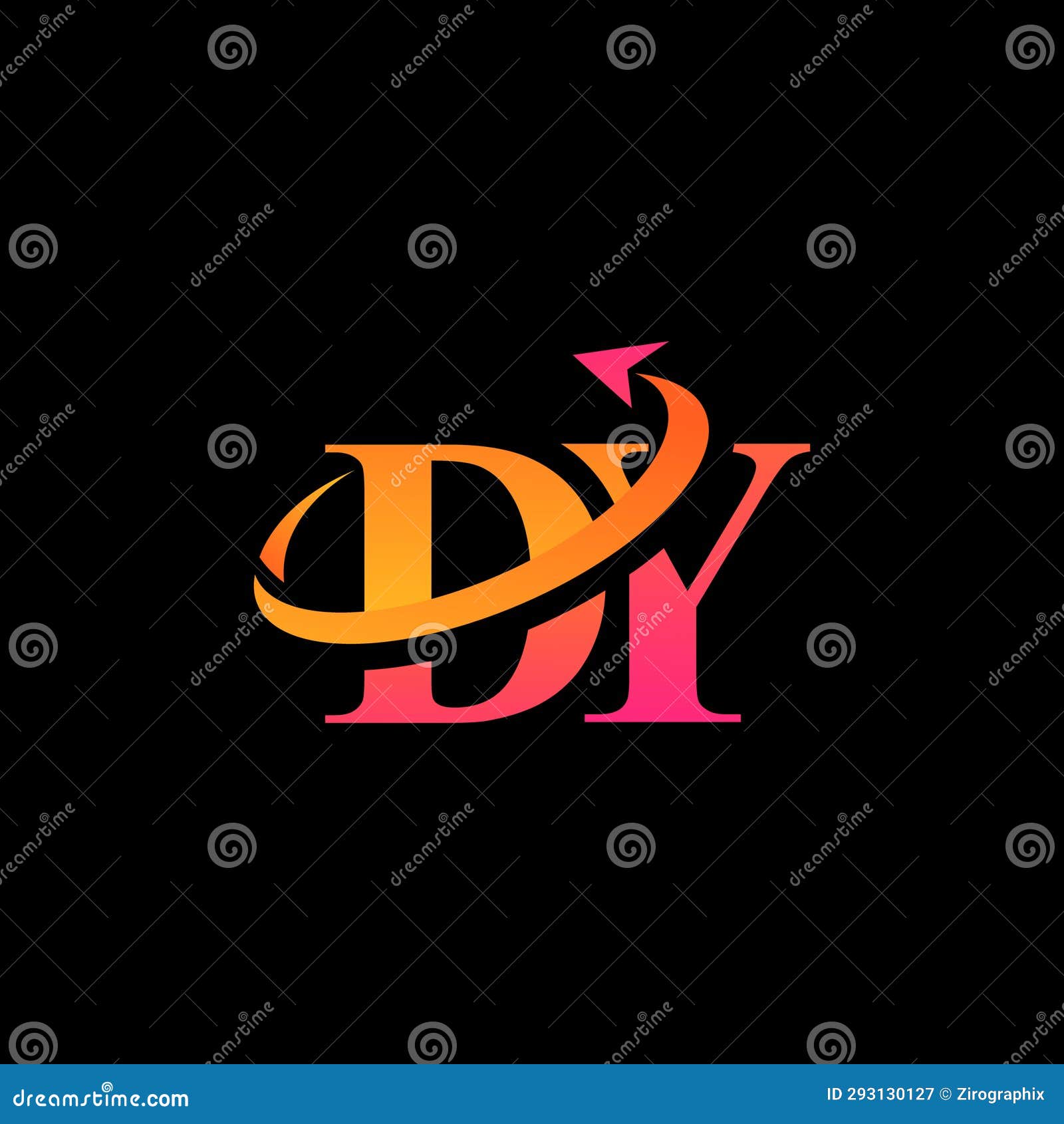 DY Aerospace Creative Logo Design Stock Illustration - Illustration of ...