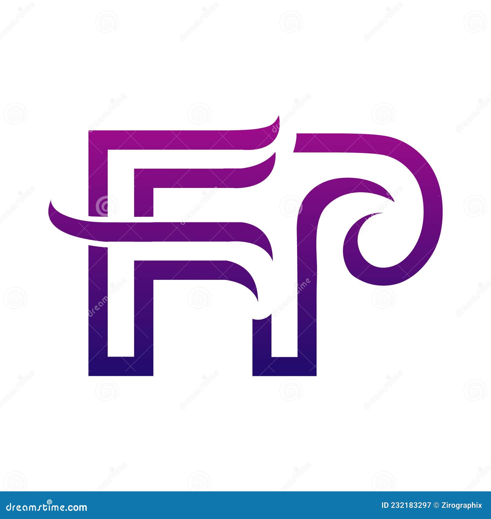 Creative FP Logo Icon Design Stock Vector - Illustration of money ...