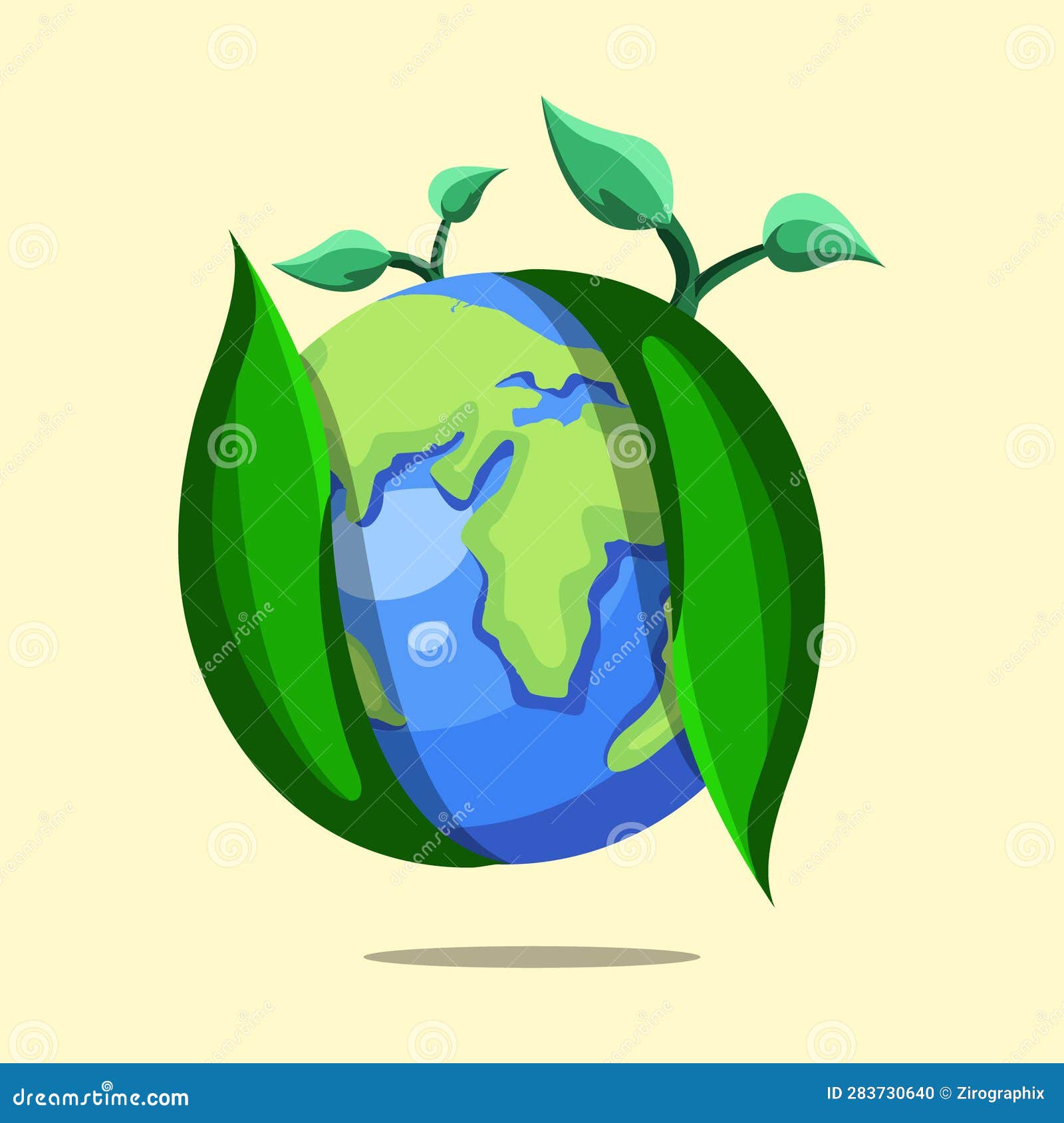 Go Green Go Paperless Vector Art Illustration Stock Vector ...