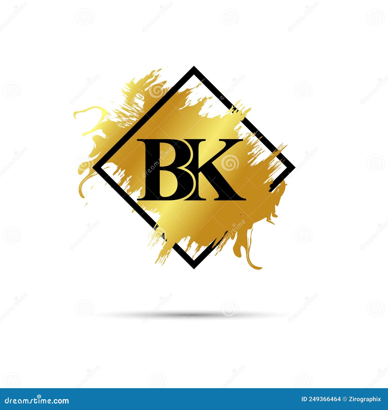 Gold BK Logo Symbol Vector Art Design Stock Vector - Illustration of ...