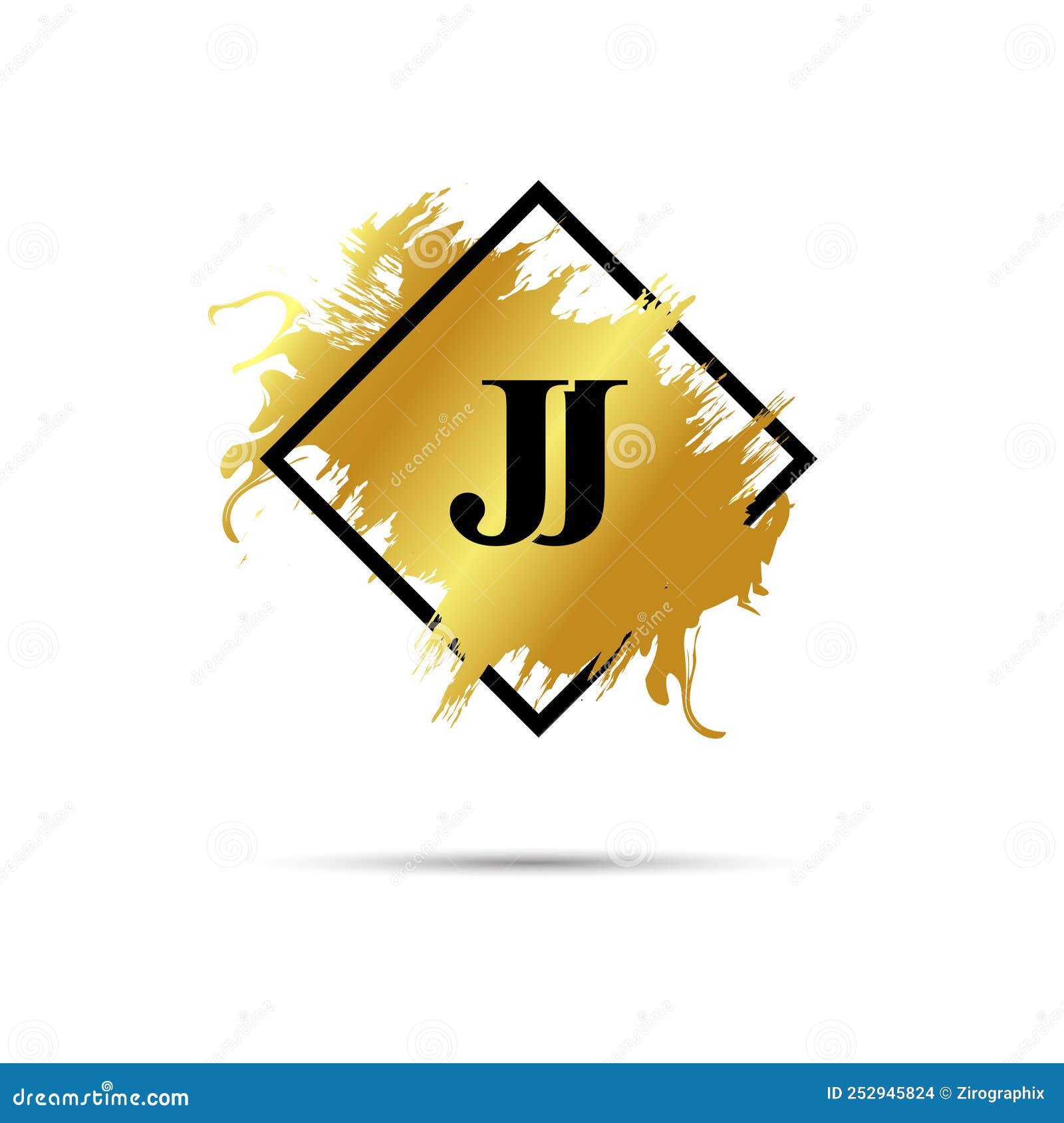 Gold JJ Logo Symbol Vector Art Design Stock Illustration - Illustration ...