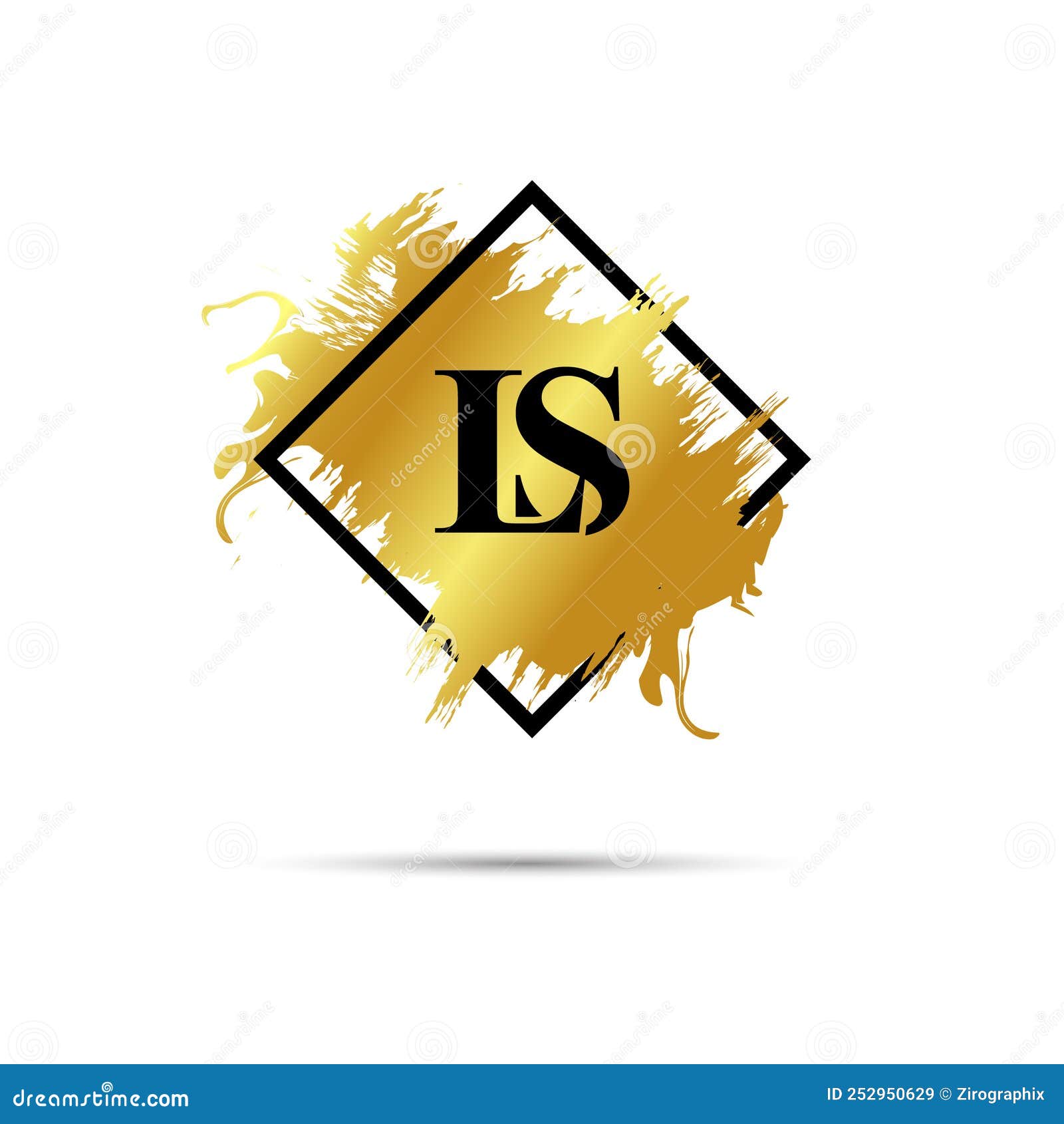 Gold LS Logo Symbol Vector Art Design Stock Illustration - Illustration ...
