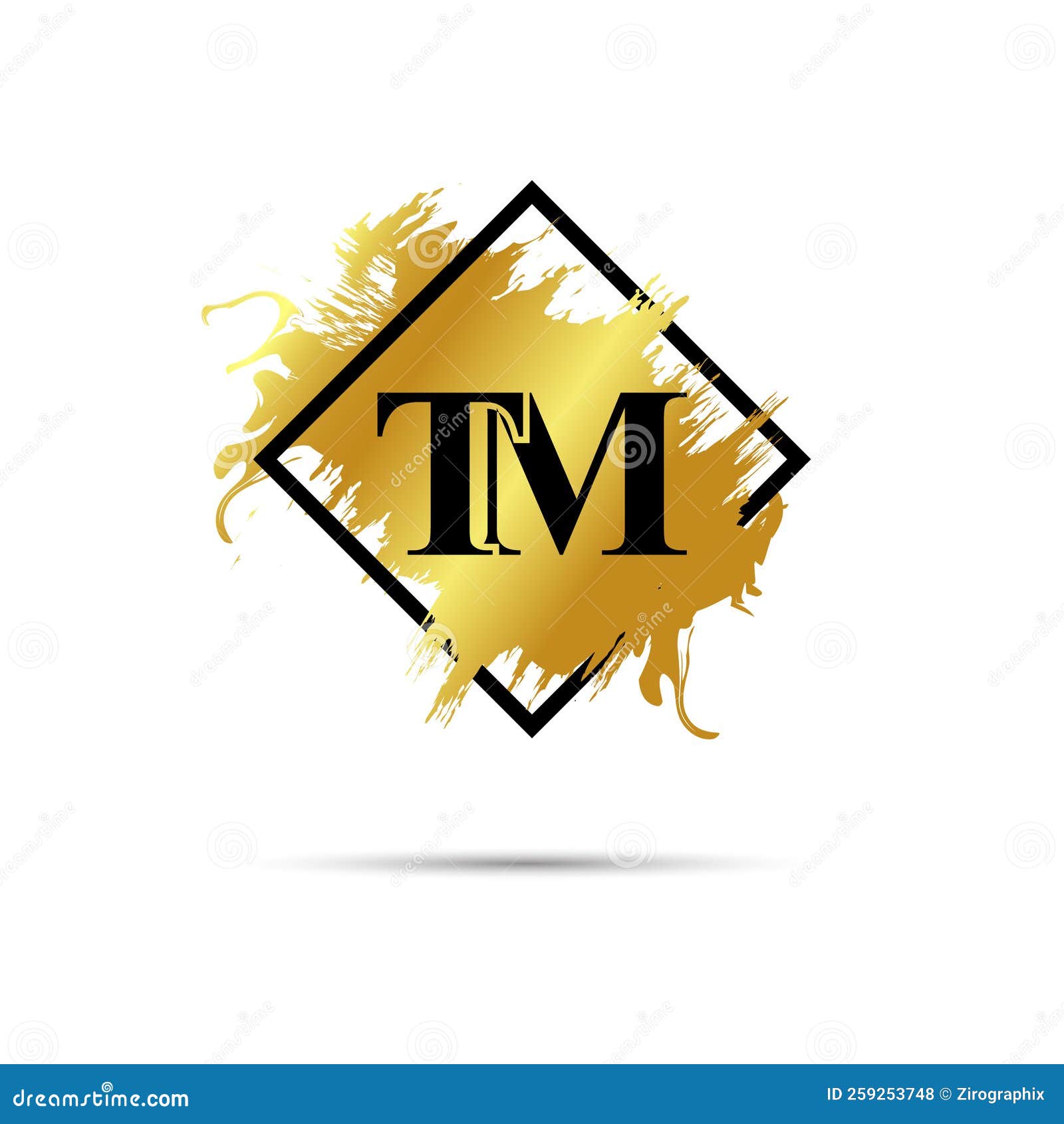 Gold TM Logo Symbol Vector Art Design Stock Illustration - Illustration ...