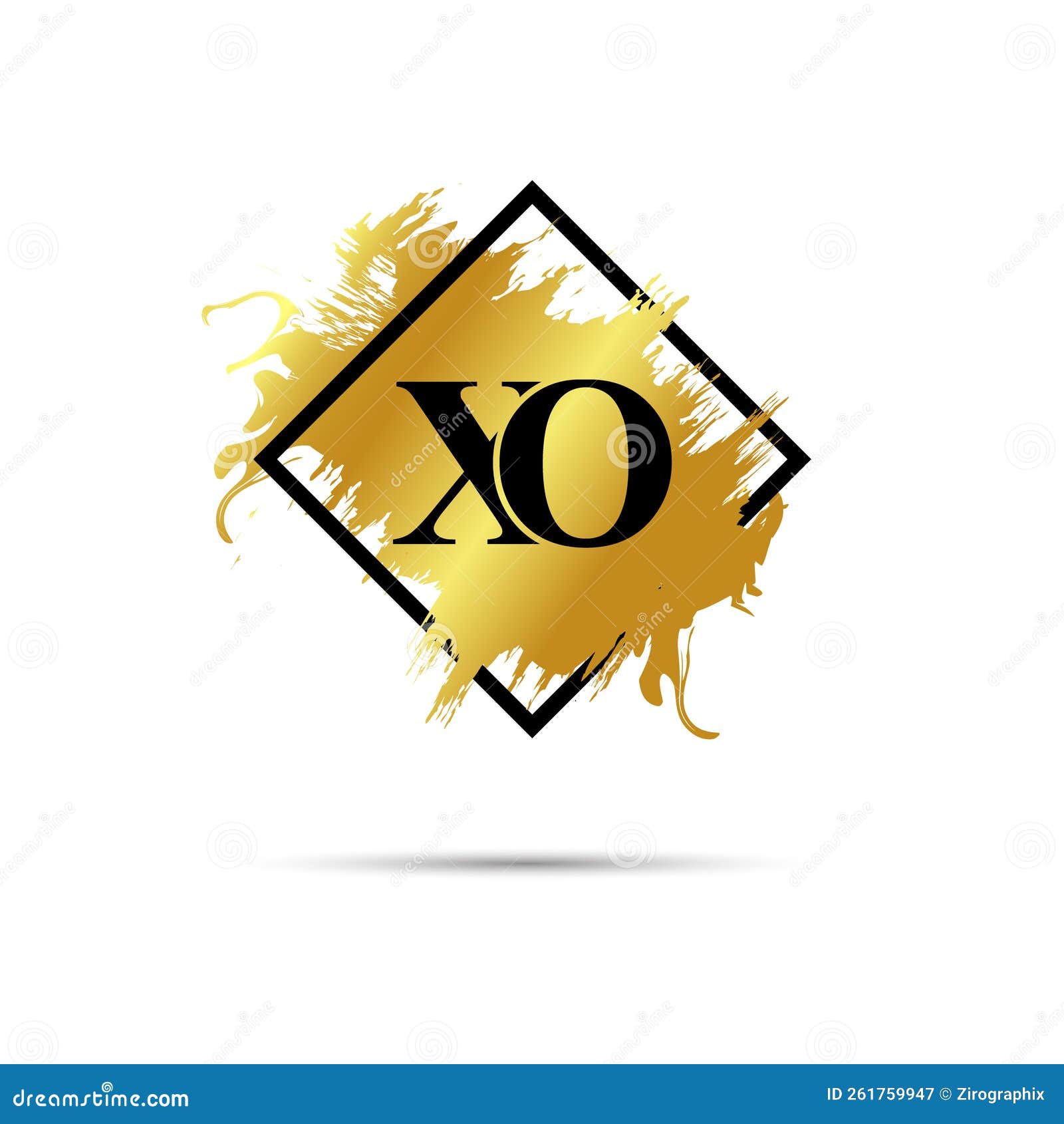 Gold XO Logo Symbol Vector Art Design Stock Illustration - Illustration ...