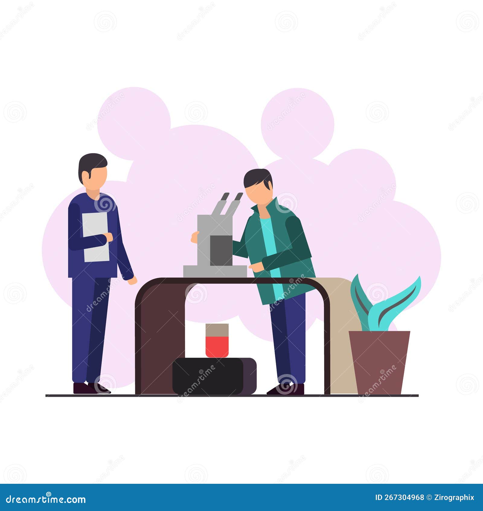 Hero Working Vector Art Illustration Stock Illustration - Illustration ...