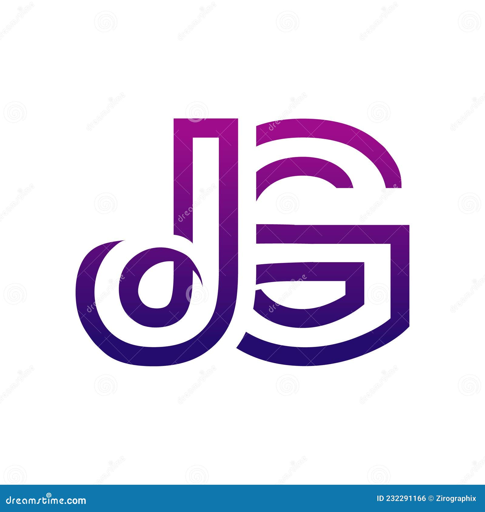 Creative JG Logo Icon Design Stock Vector - Illustration of money, blue ...