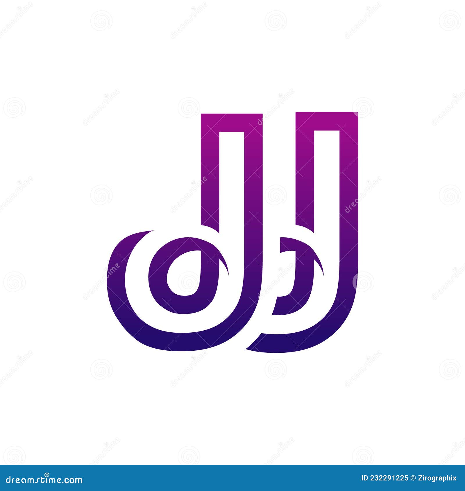 Creative JJ Logo Icon Design Stock Vector - Illustration of vector ...