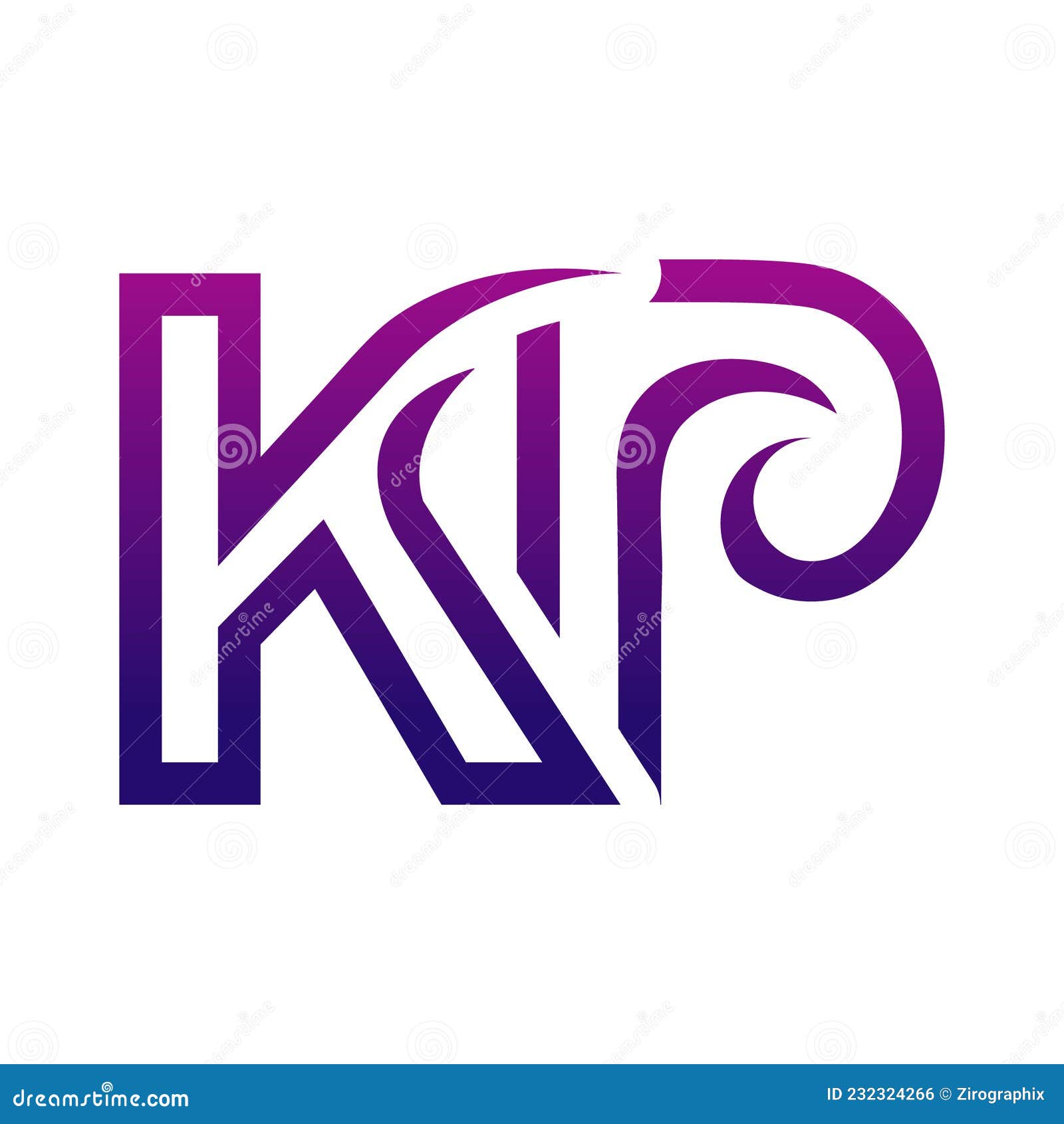 Creative KP Logo Icon Design Stock Vector - Illustration of simple ...