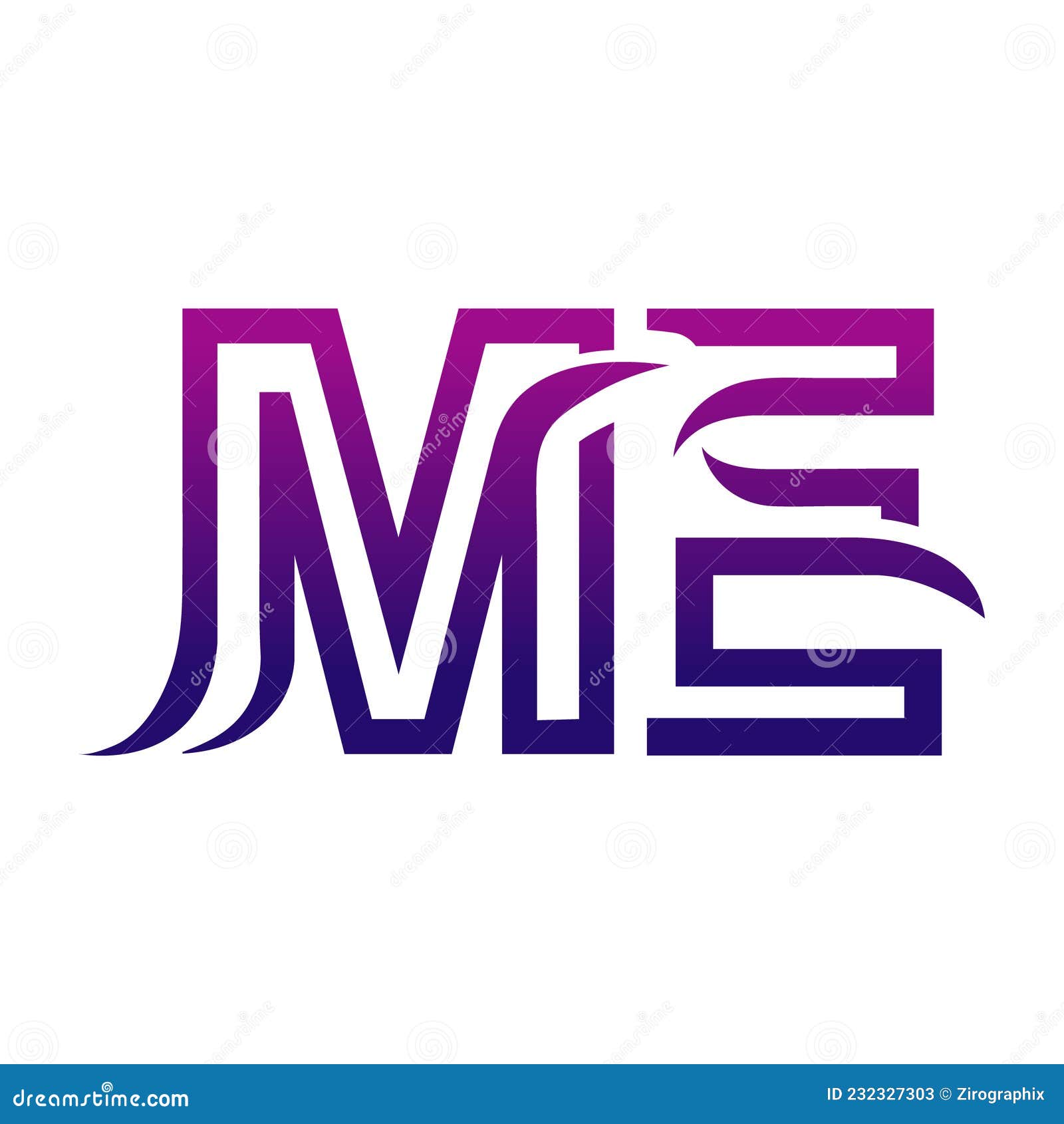 Creative ME Logo Icon Design Stock Vector - Illustration of white ...