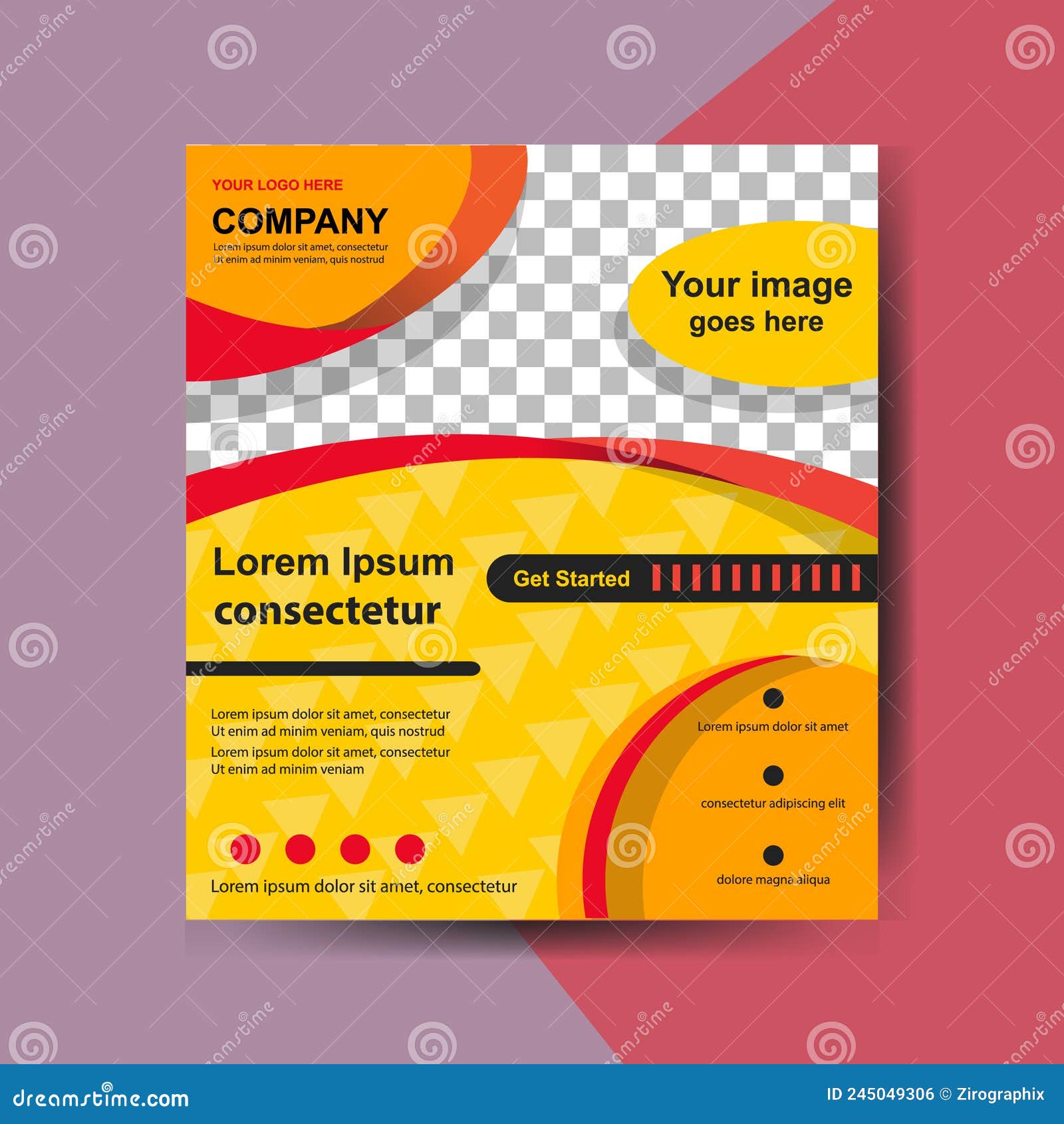 Poster Template Vector Art Design Stock Vector - Illustration of llama ...