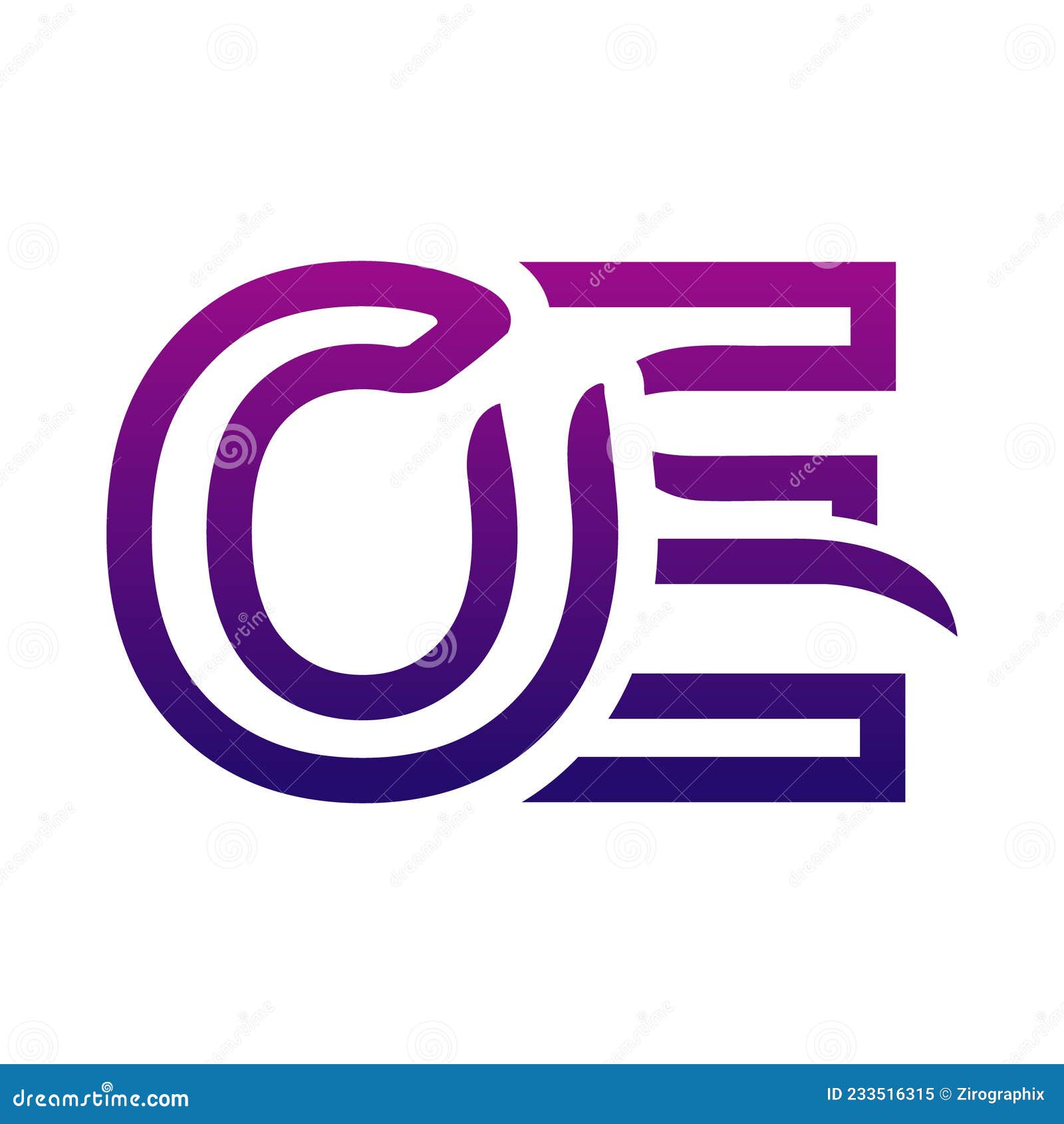 Stylish Creative OE Logo Icon Design Stock Vector - Illustration of ...