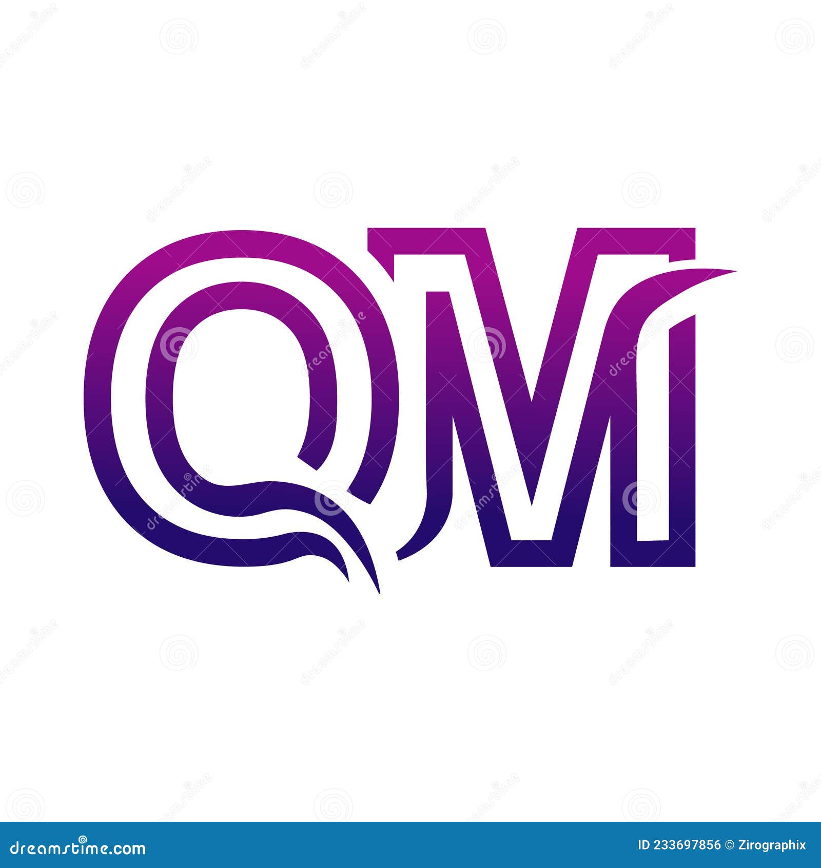 Stylish Creative QM Logo Icon Design Stock Vector - Illustration of ...
