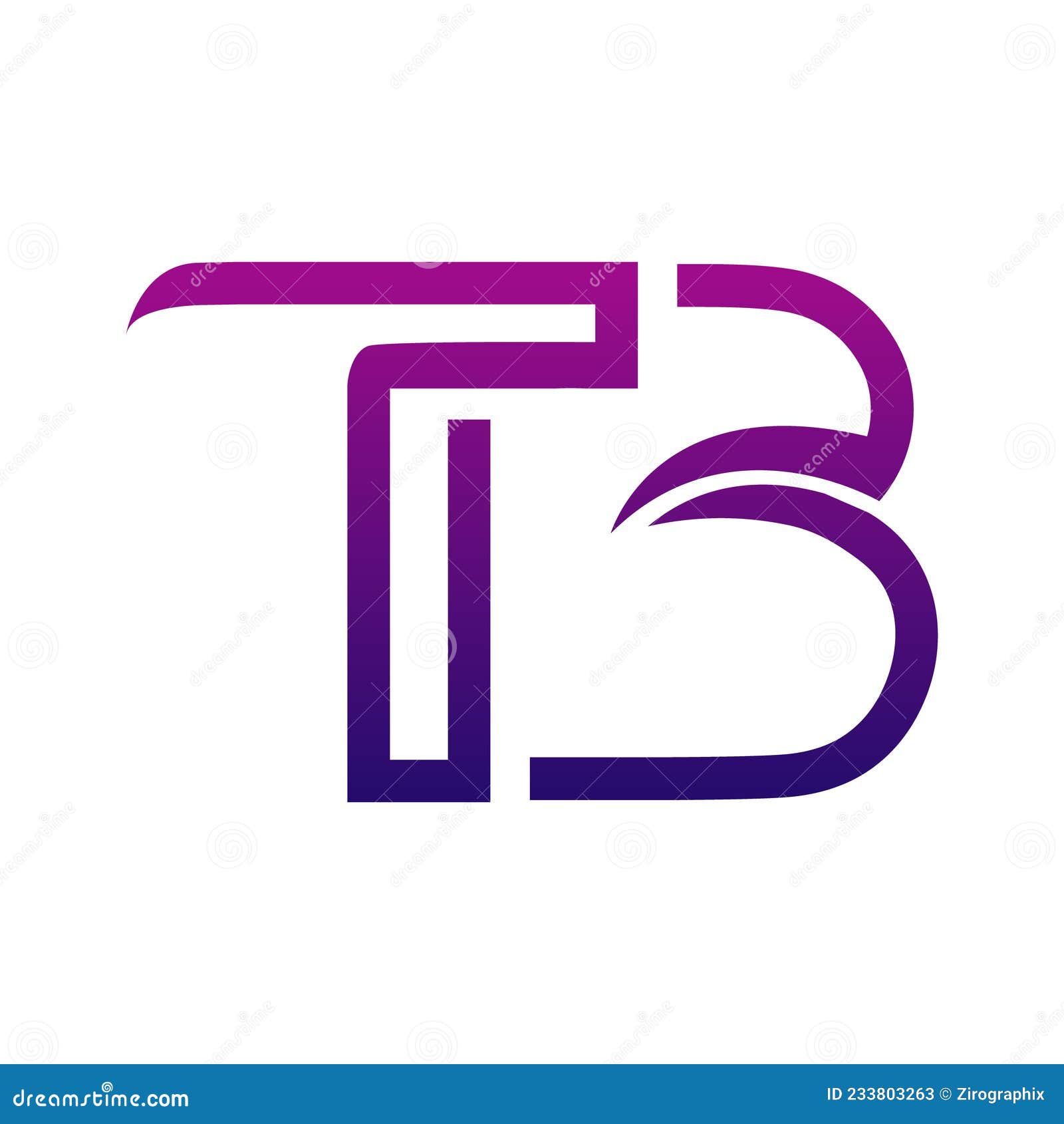 Stylish Creative TB Logo Icon Design Stock Vector - Illustration of ...