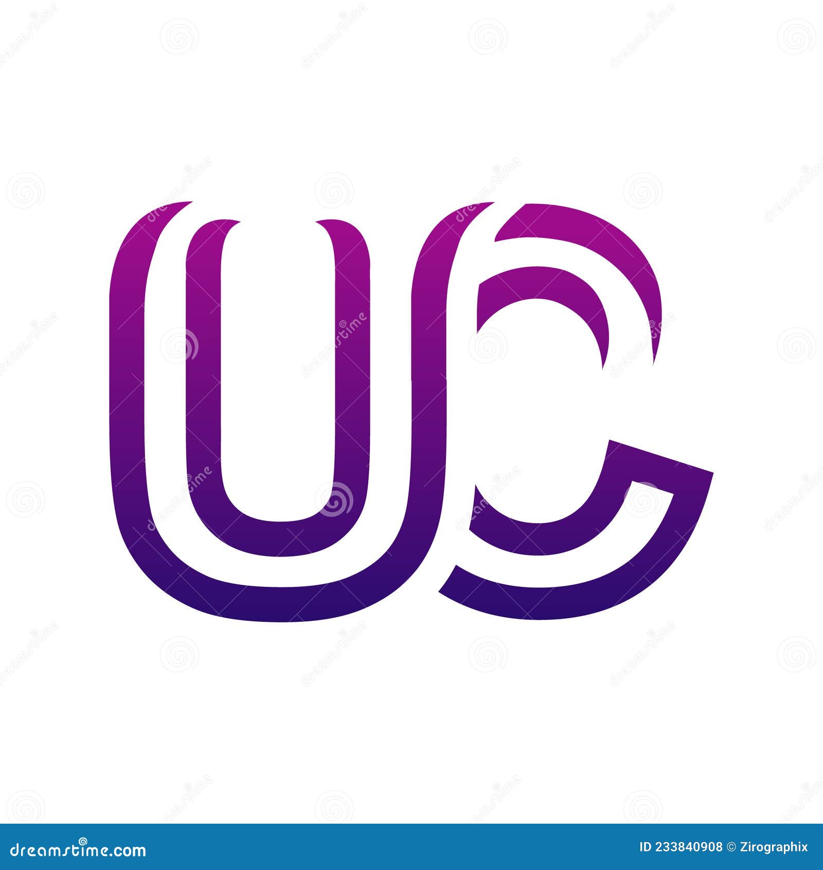 Stylish Creative UC Logo Icon Design Stock Vector - Illustration of ...