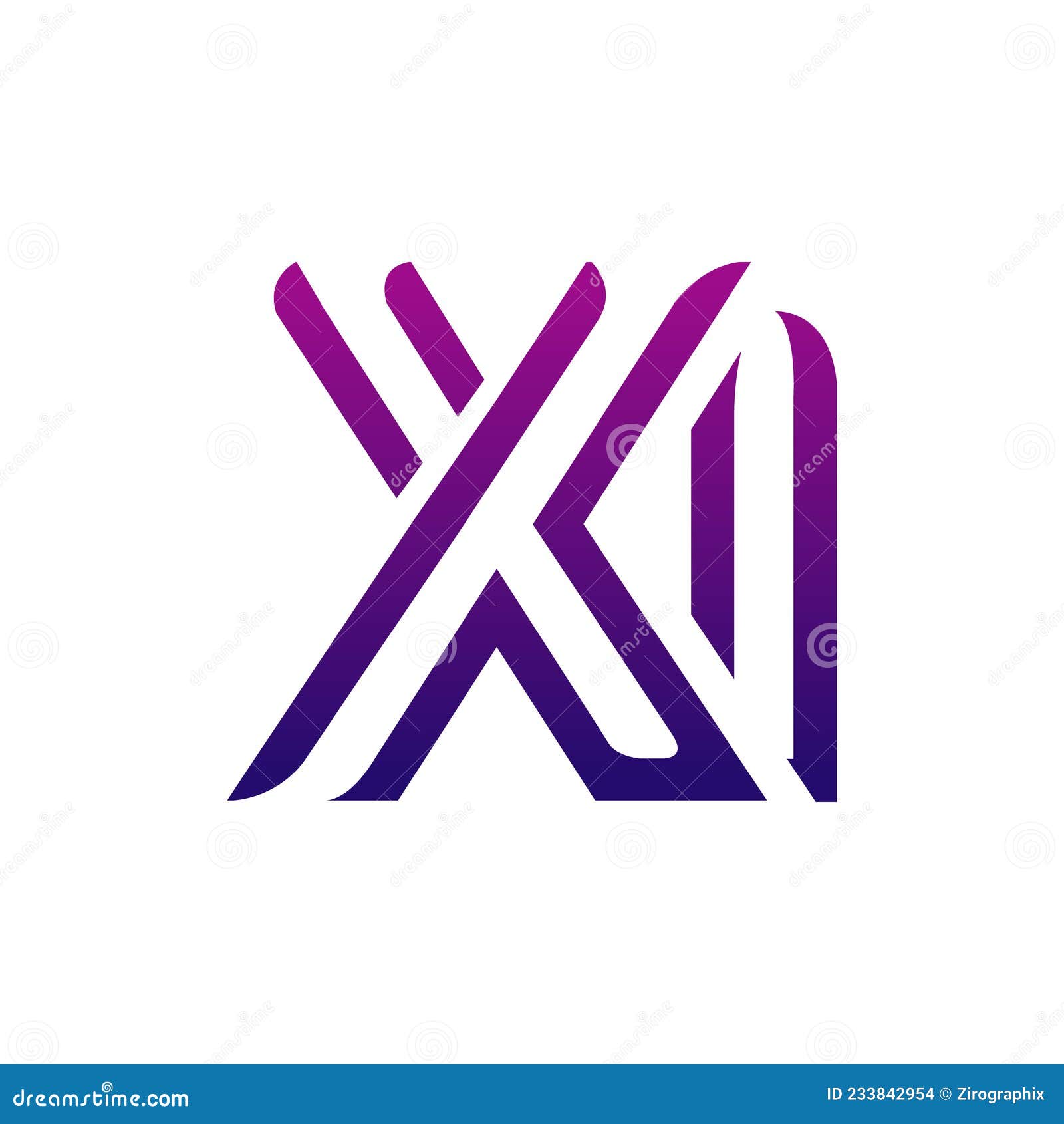 Stylish Creative XI Logo Icon Design Stock Vector - Illustration of ...