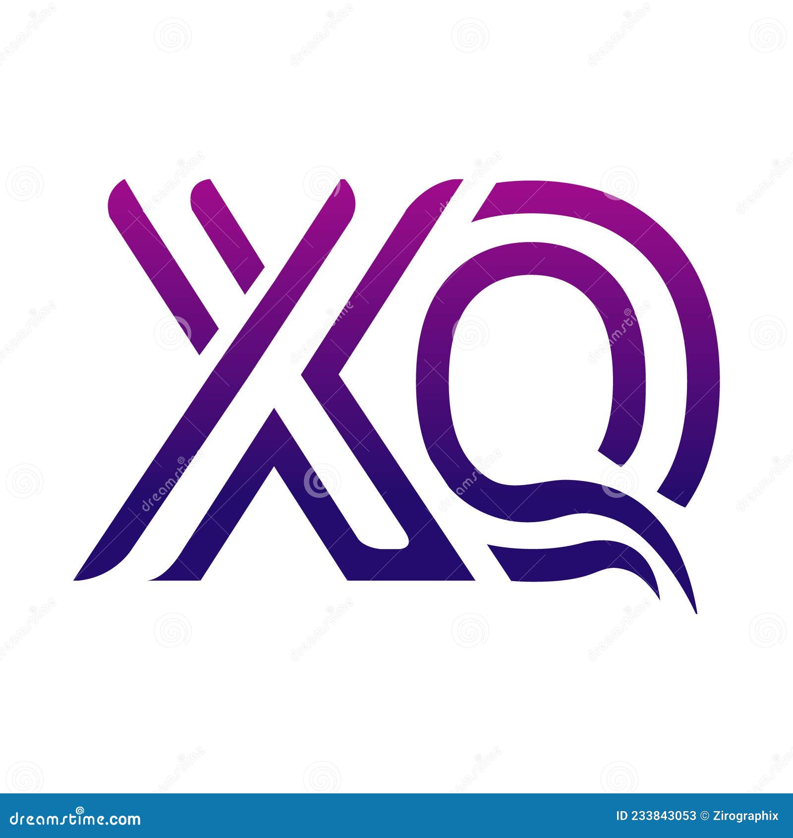 Stylish Creative XQ Logo Icon Design Stock Vector - Illustration of ...