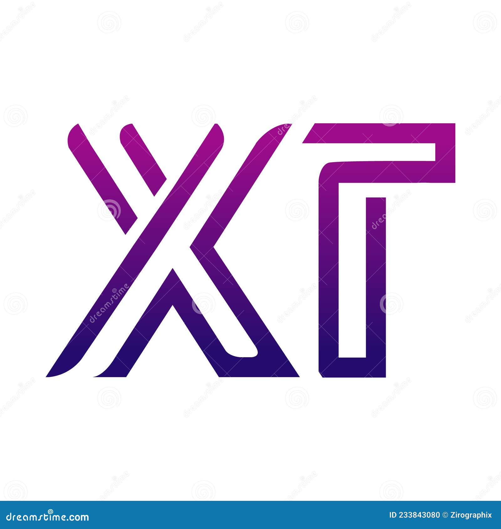 Stylish Creative XT Logo Icon Design Stock Vector - Illustration of ...