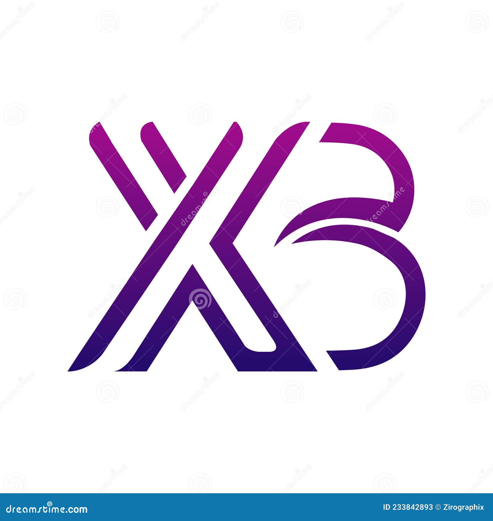 Stylish Creative XB Logo Icon Design Stock Vector - Illustration of ...
