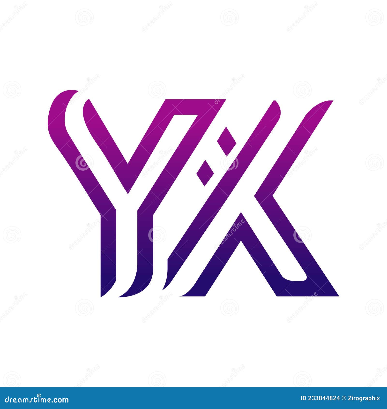 Stylish Creative YX Logo Icon Design Stock Vector - Illustration of ...