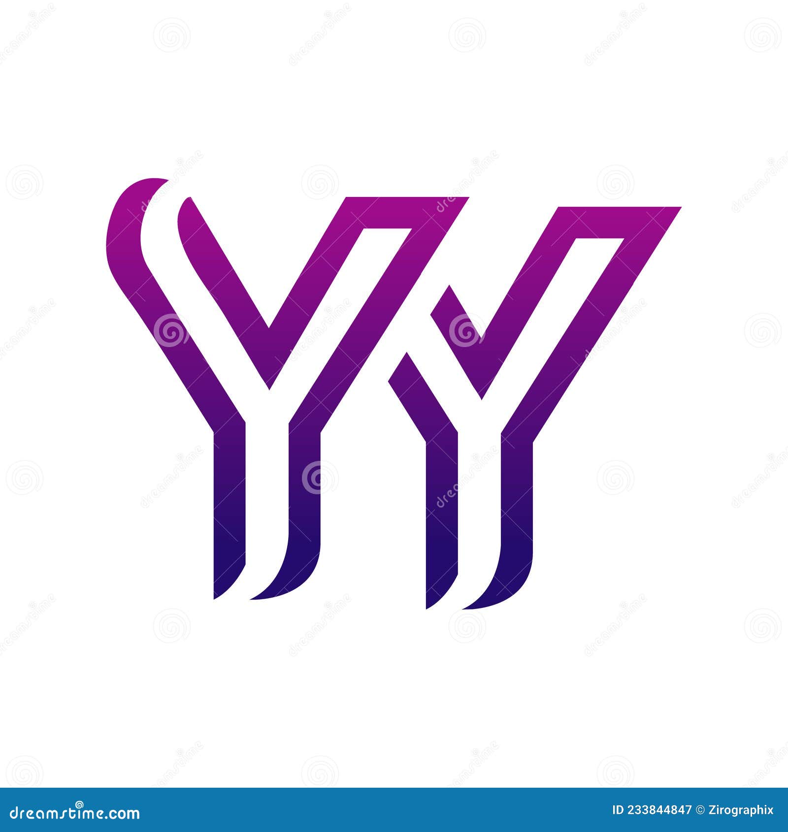 Stylish Creative YY Logo Icon Design Stock Vector - Illustration of ...