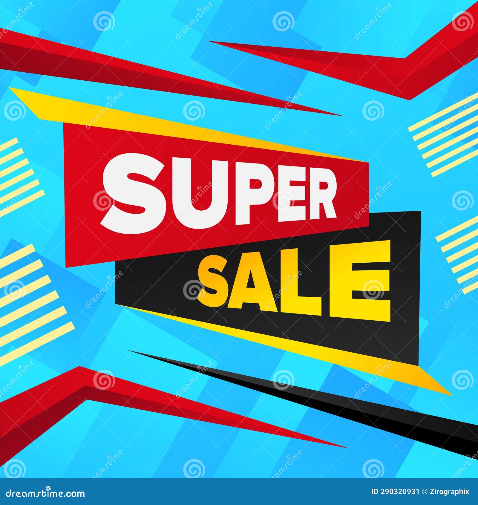 Super Sale Poster Vector Art Design Stock Vector - Illustration of ...