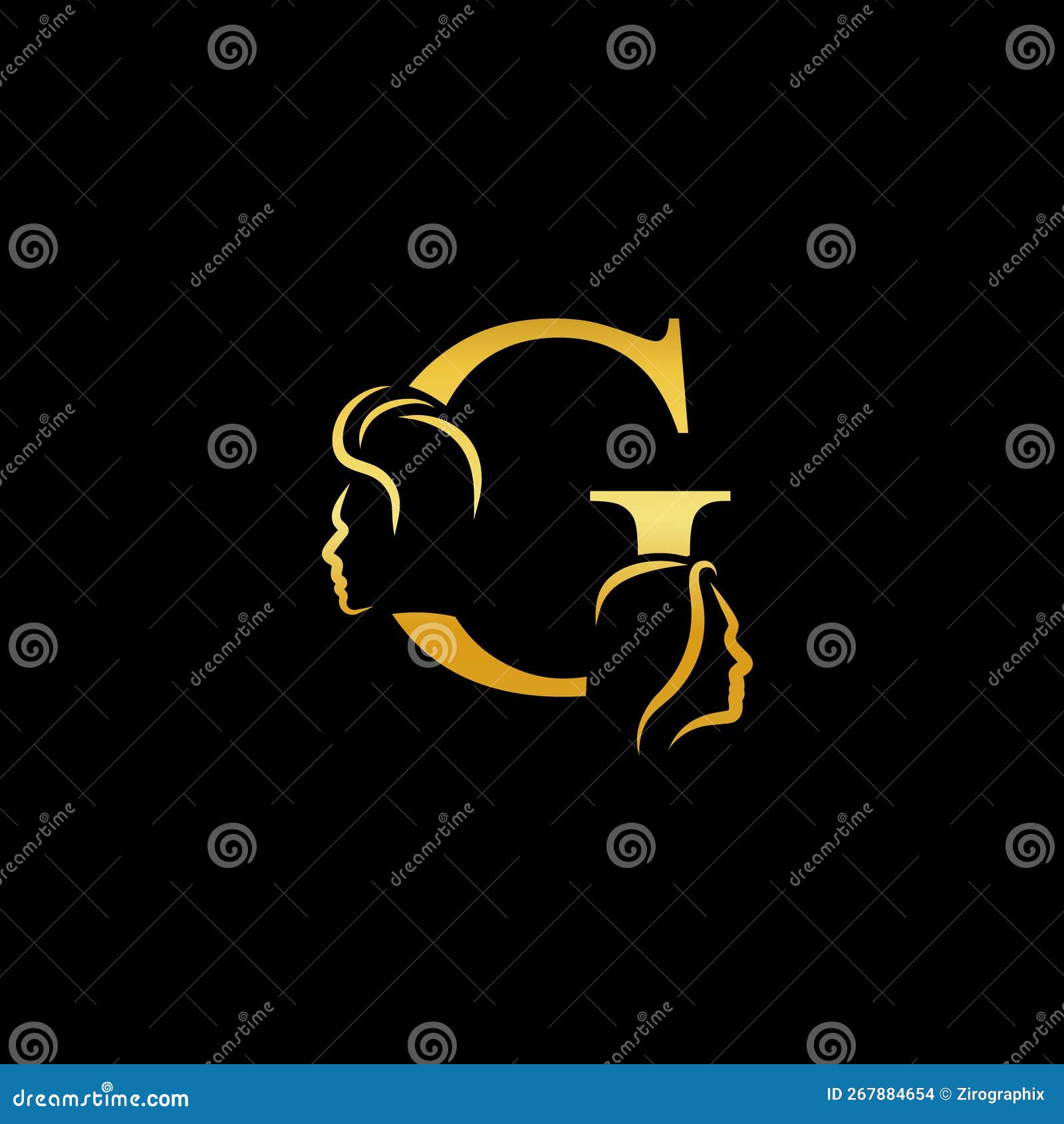 Unisex Luxury G Creative Logo Design Stock Illustration - Illustration ...