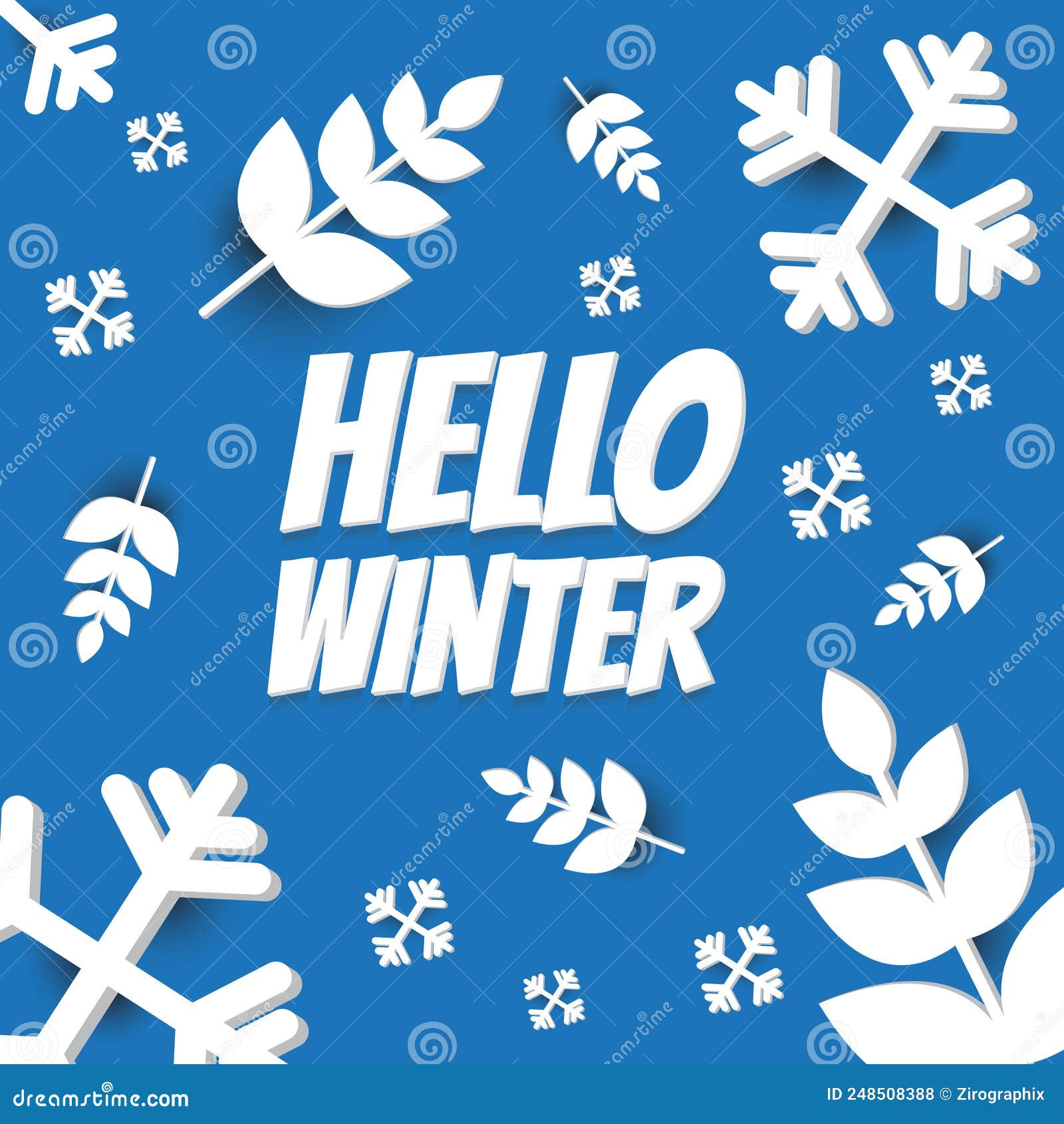 Winter Banner Vector Art Illustration Stock Vector - Illustration of ...