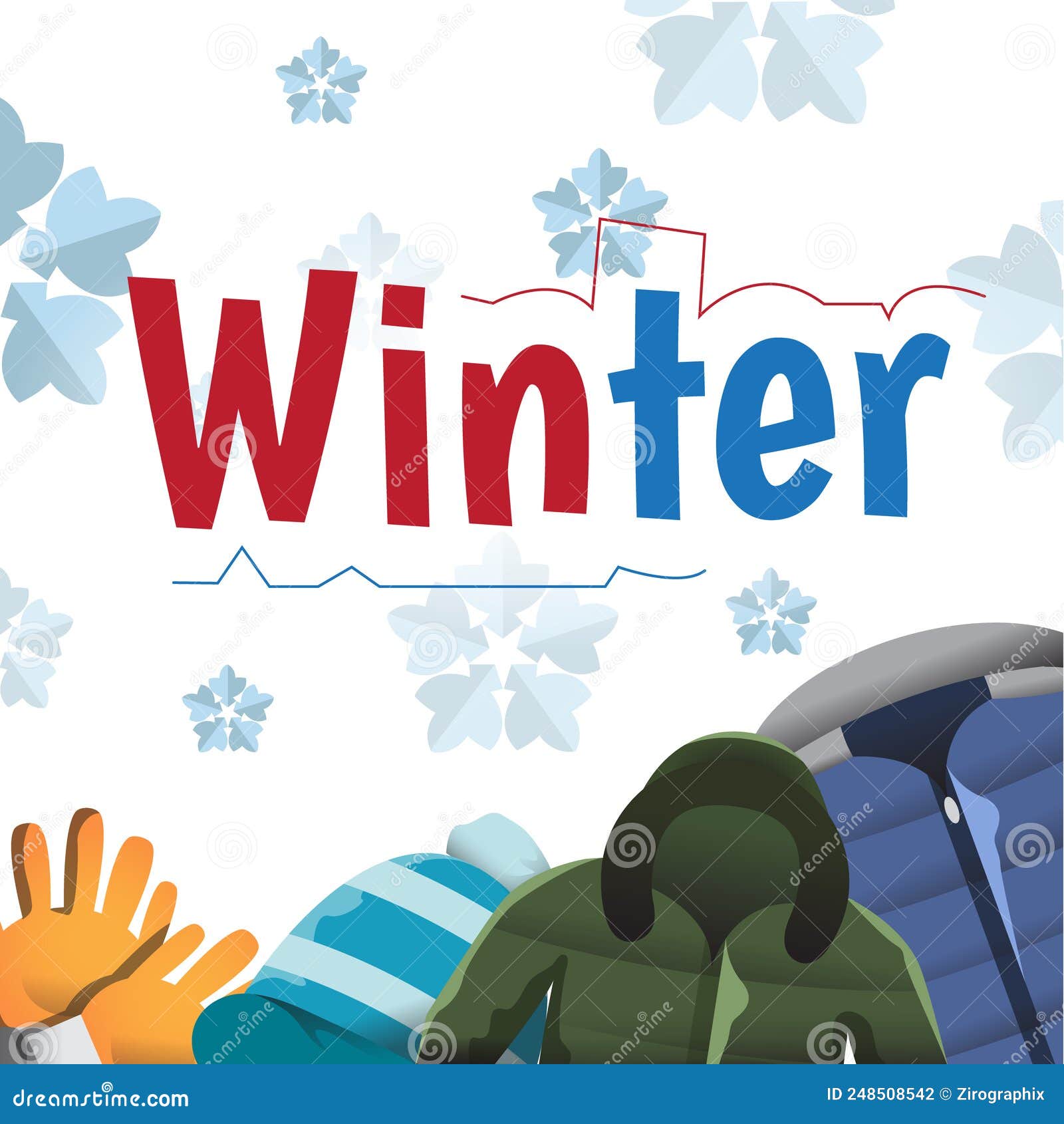 Winter Banner Vector Art Illustration Stock Vector - Illustration of ...