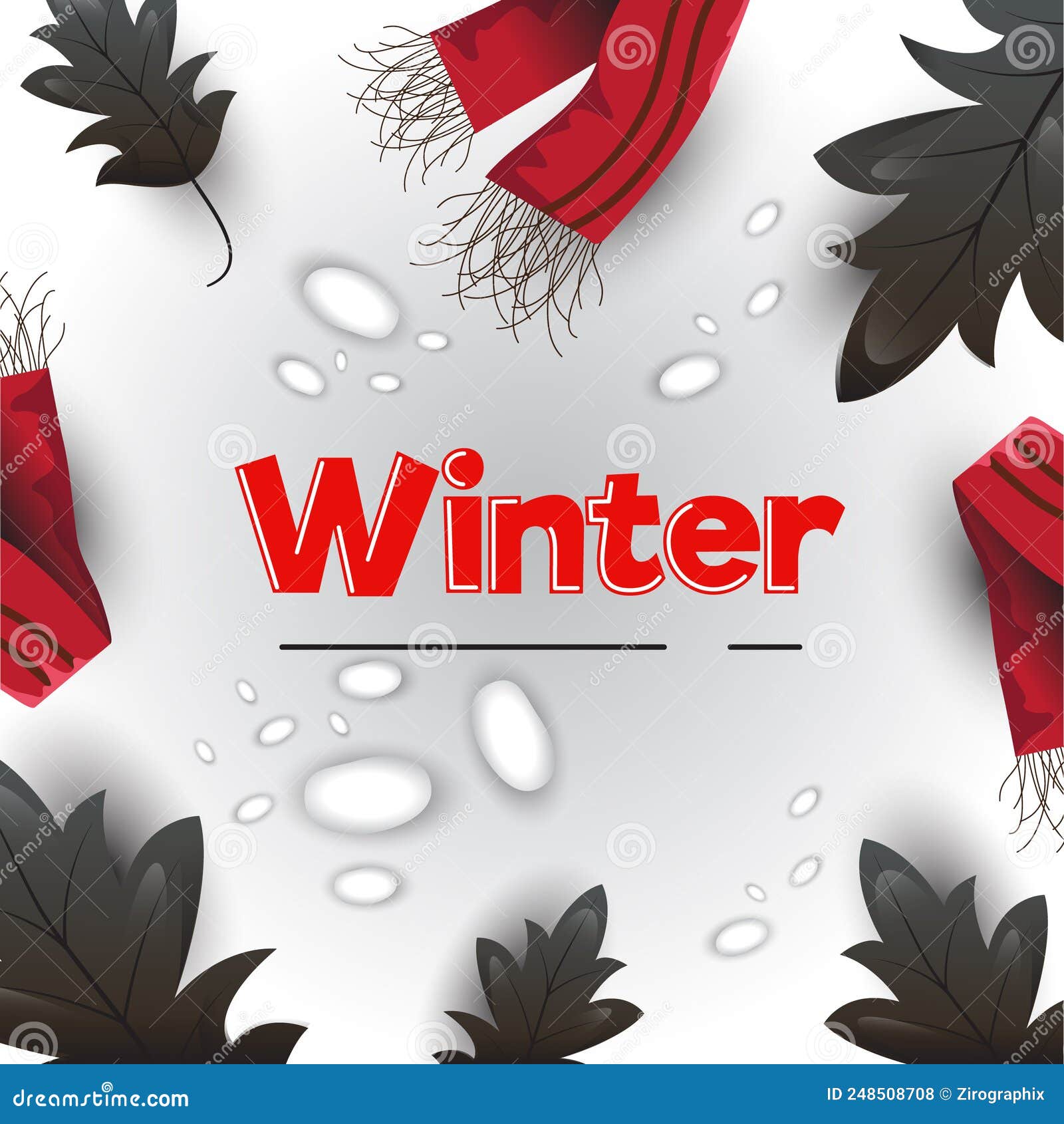 Winter Banner Vector Art Illustration Stock Vector - Illustration of ...