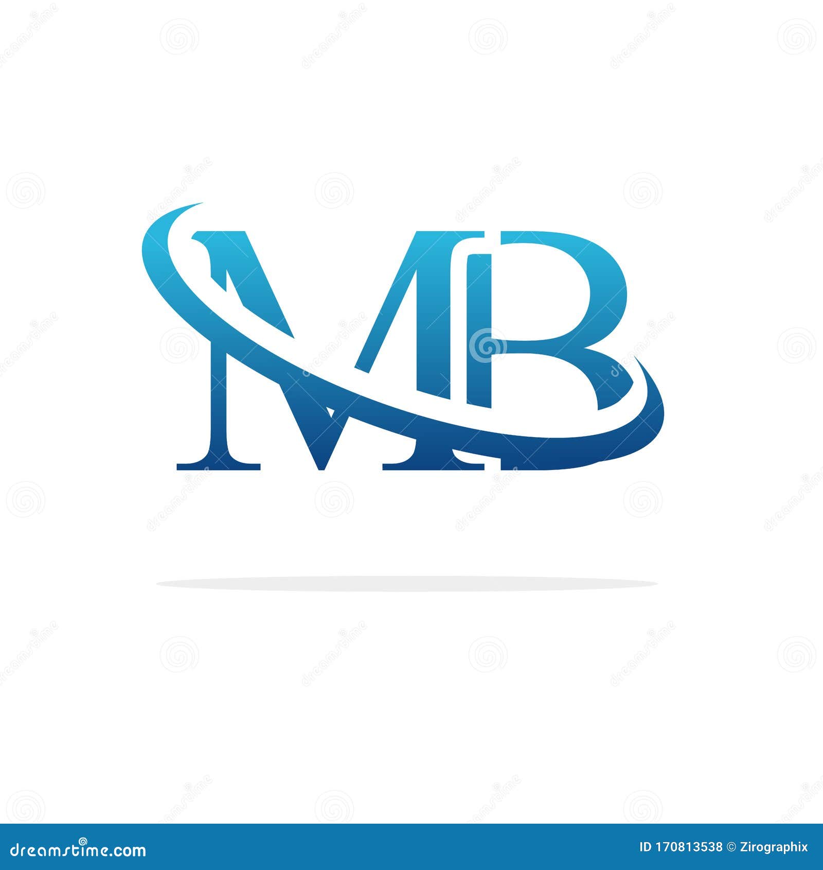 Creative MB Logo Icon Design Stock Vector - Illustration of word ...
