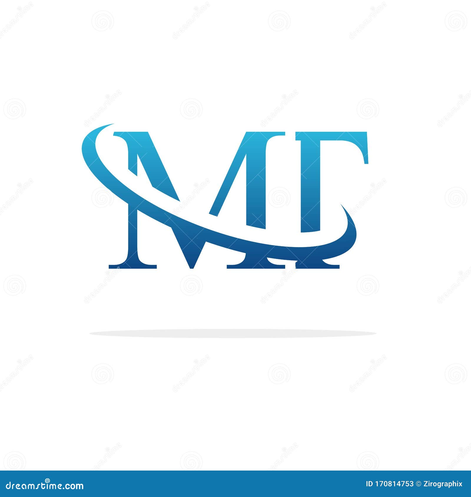 Creative MT Logo Icon Design Stock Vector - Illustration of format ...