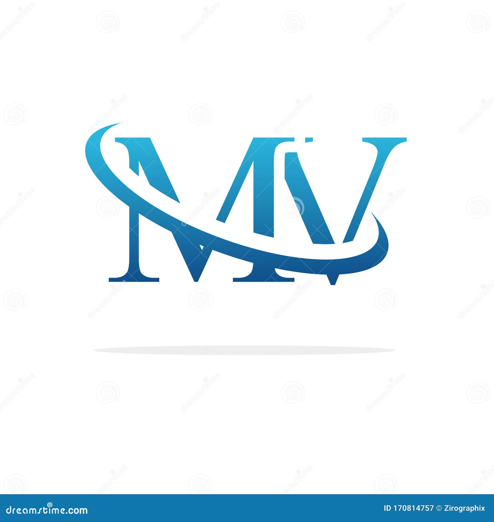 Creative MV Logo Icon Design Stock Vector - Illustration of vector ...