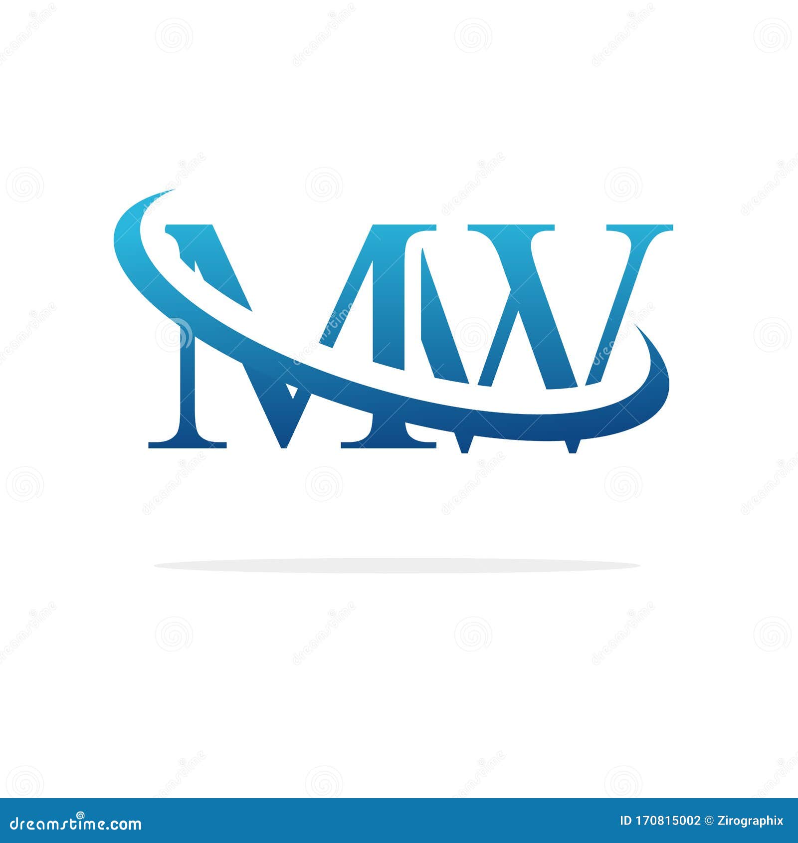 Creative MW Logo Icon Design Stock Illustration - Illustration of ...