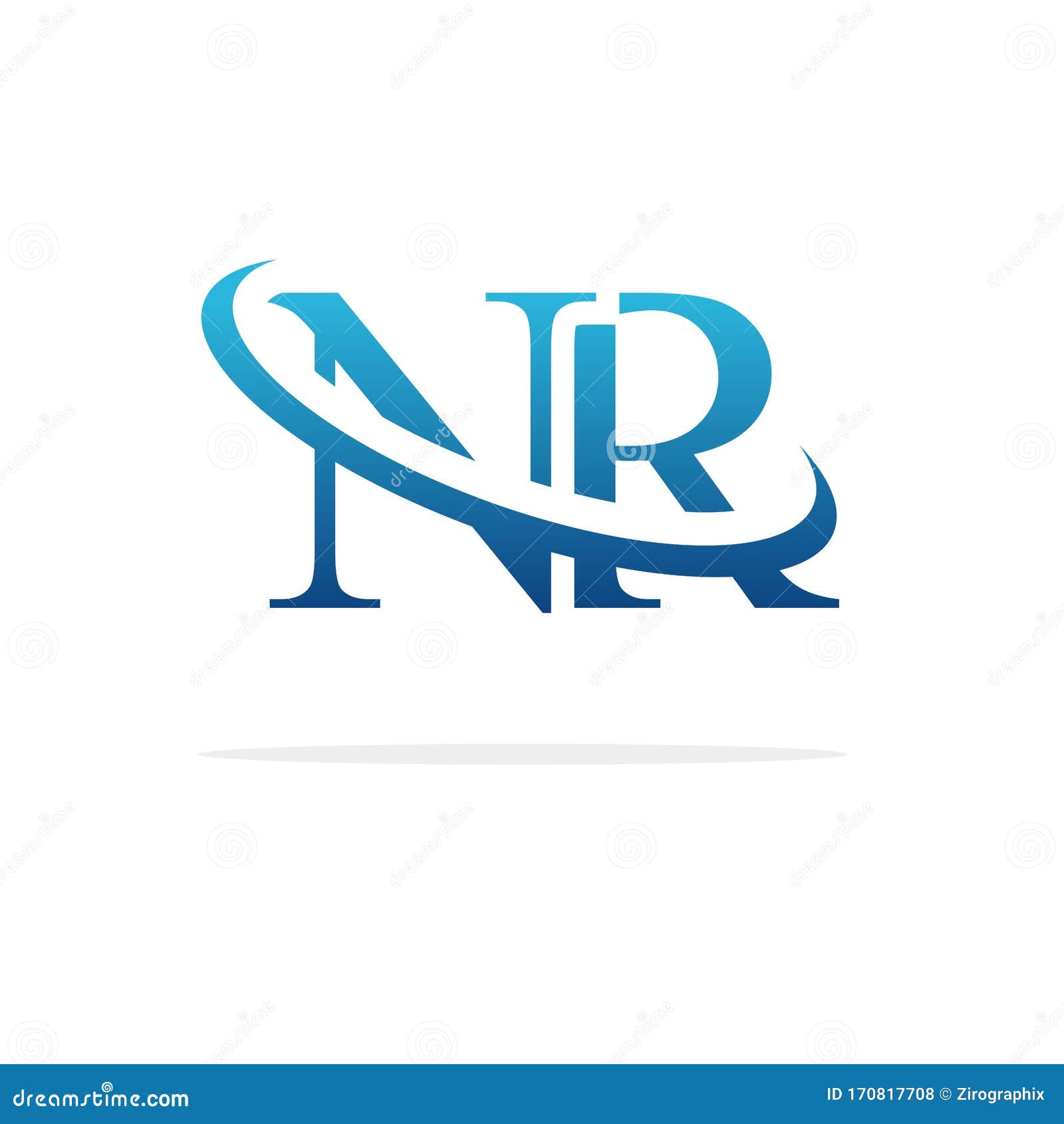 Creative NR Logo Icon Design Stock Vector - Illustration of icon ...
