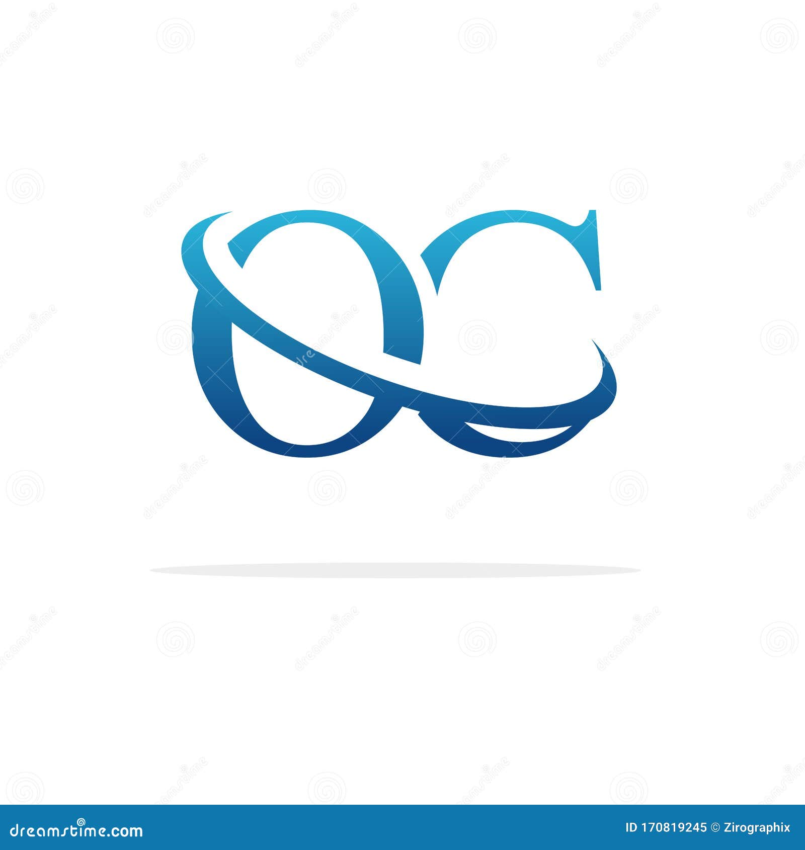 Creative OC Logo Icon Design Stock Vector - Illustration of isolated ...