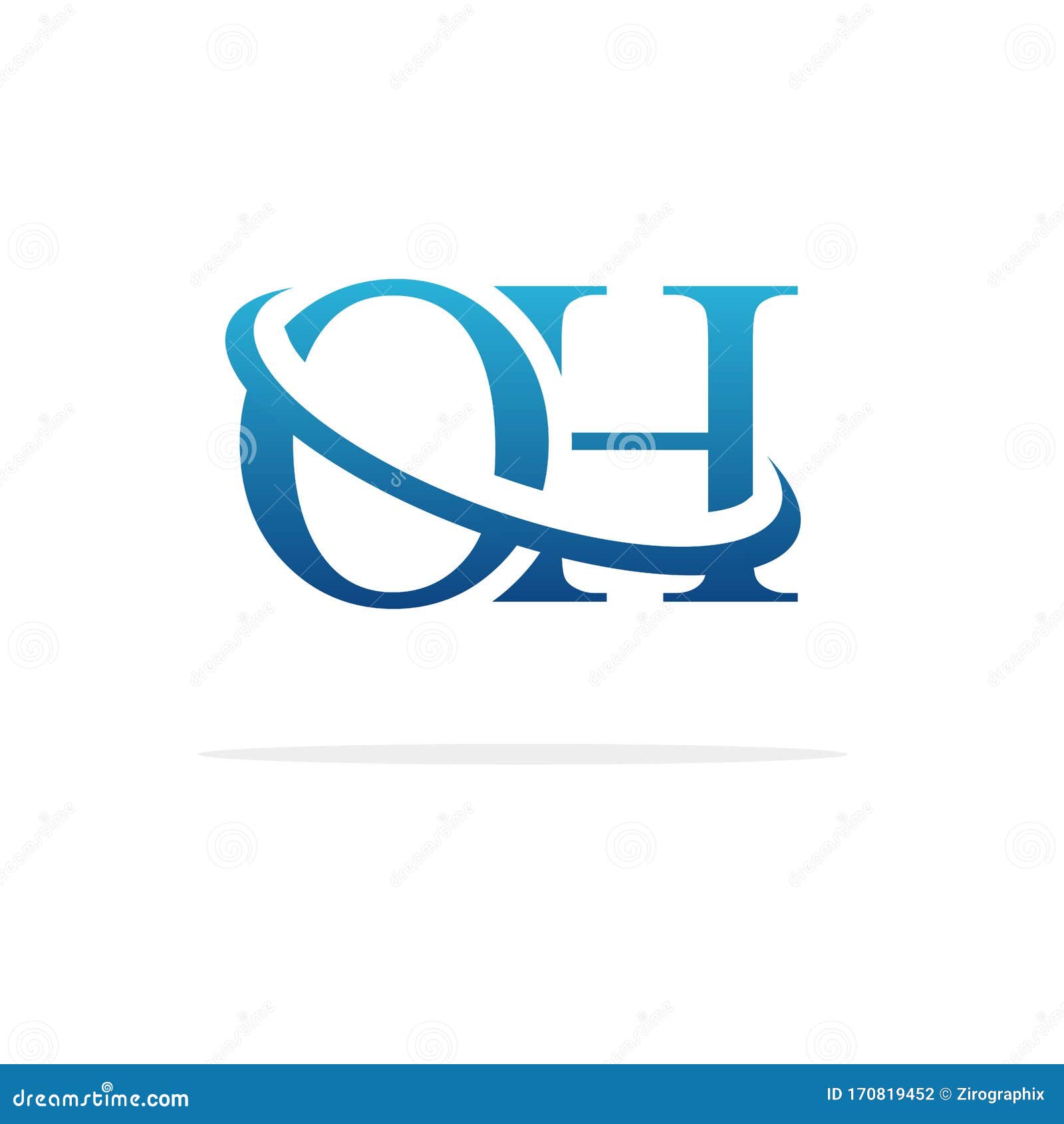 Creative OH Logo Icon Design Stock Vector - Illustration of vector ...