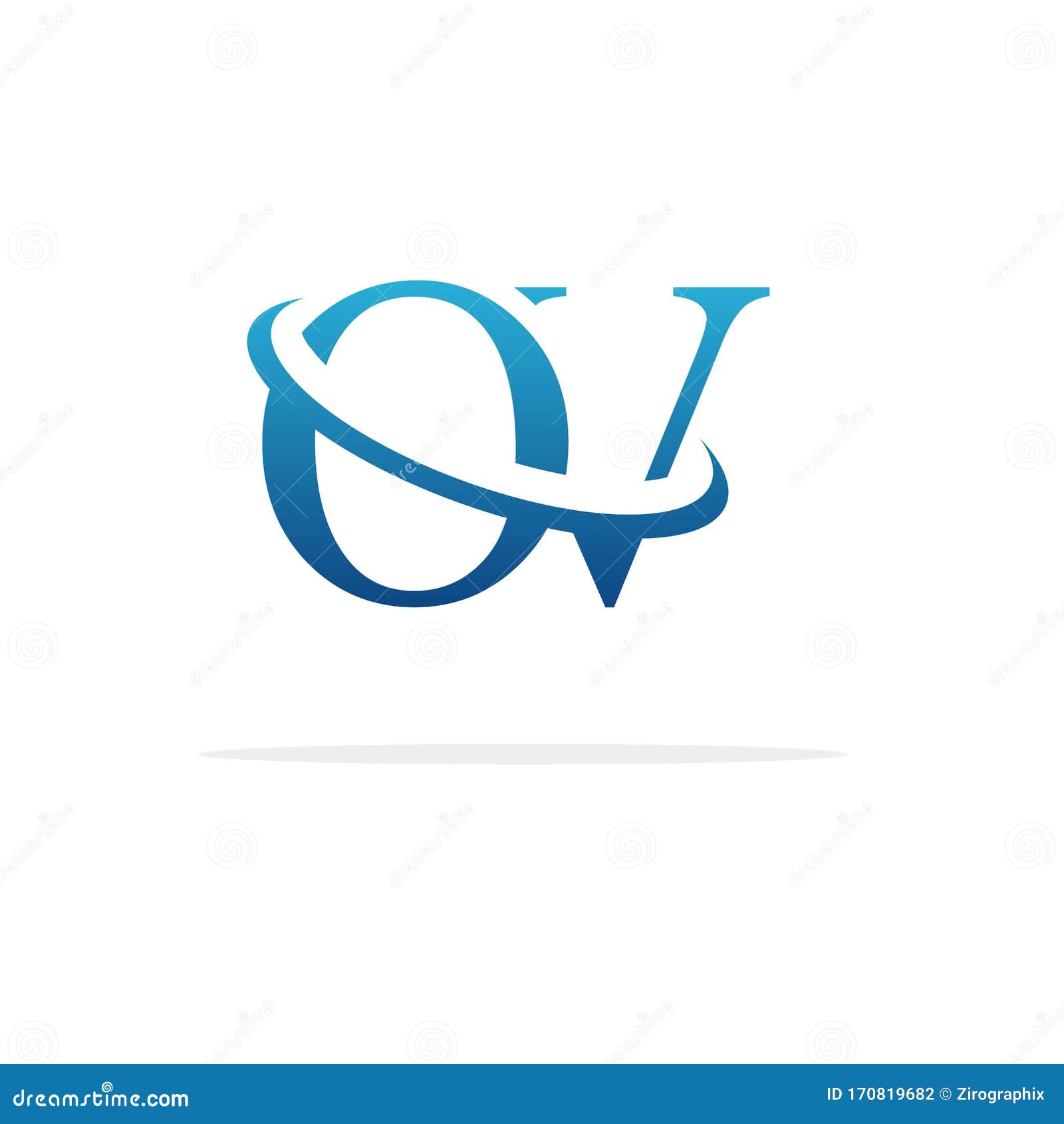 Creative OV Logo Icon Design Stock Vector - Illustration of creative ...