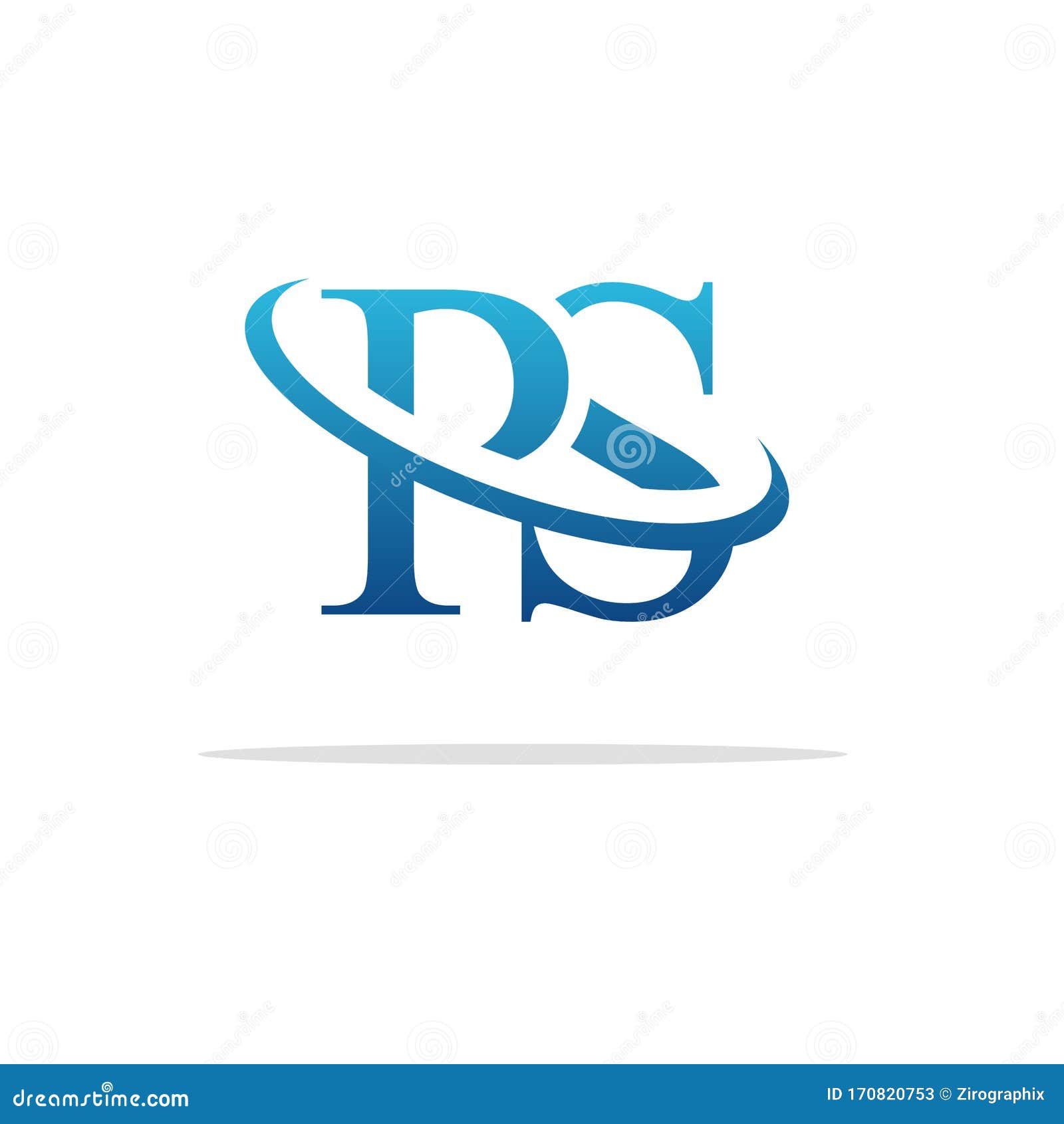 Creative PS Logo Icon Design Stock Vector - Illustration of crisp, text ...