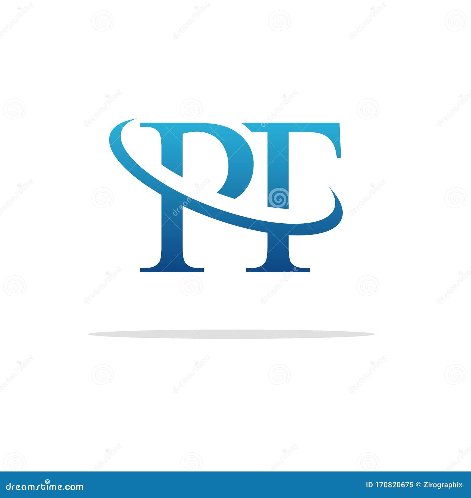 Creative PT Logo Icon Design Stock Vector - Illustration of concept ...