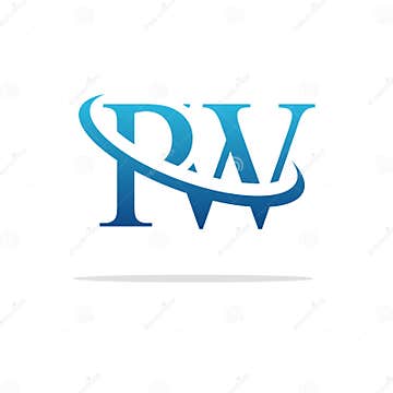 Creative PW Logo Icon Design Stock Vector - Illustration of icon, full ...