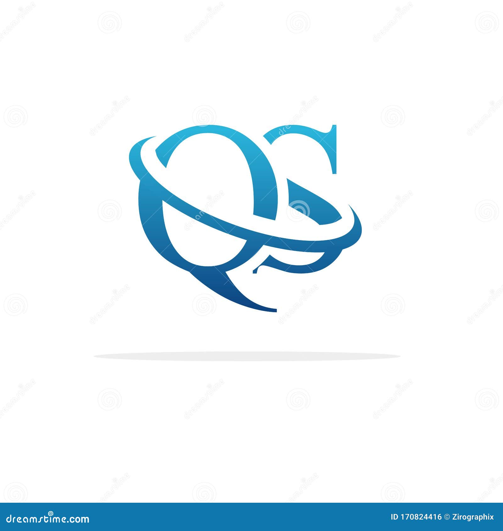 Creative QS Logo Icon Design Stock Vector - Illustration of internet ...