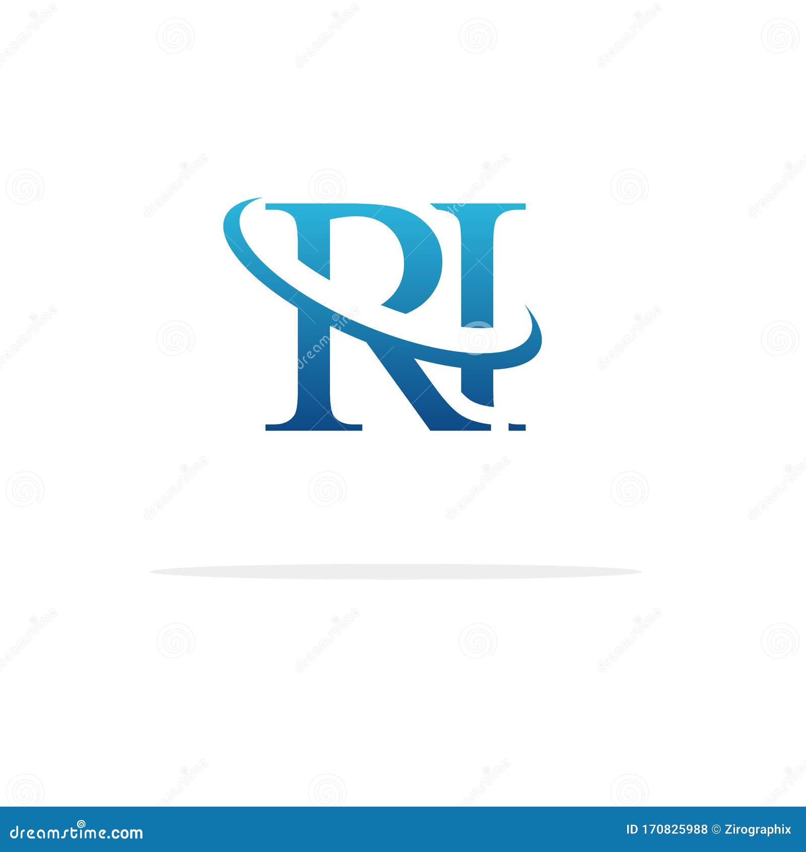 Creative RI Logo Icon Design Stock Vector - Illustration of internet ...
