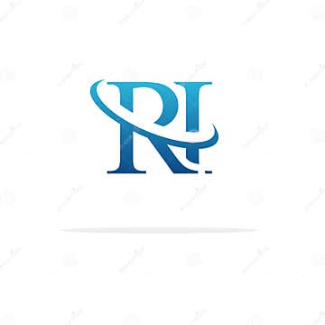 Creative RI Logo Icon Design Stock Vector - Illustration of internet ...